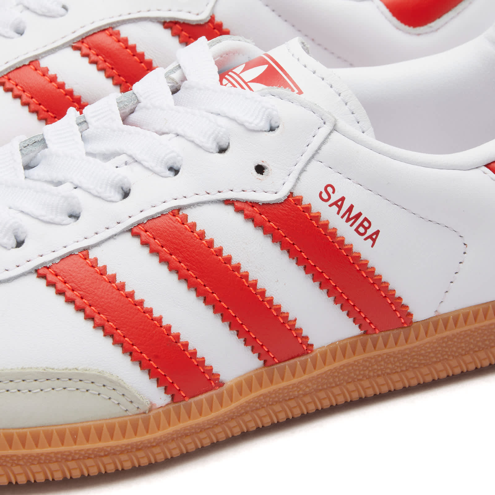 Adidas Samba OG Ftwr White, Solar Red & Off White | END.
