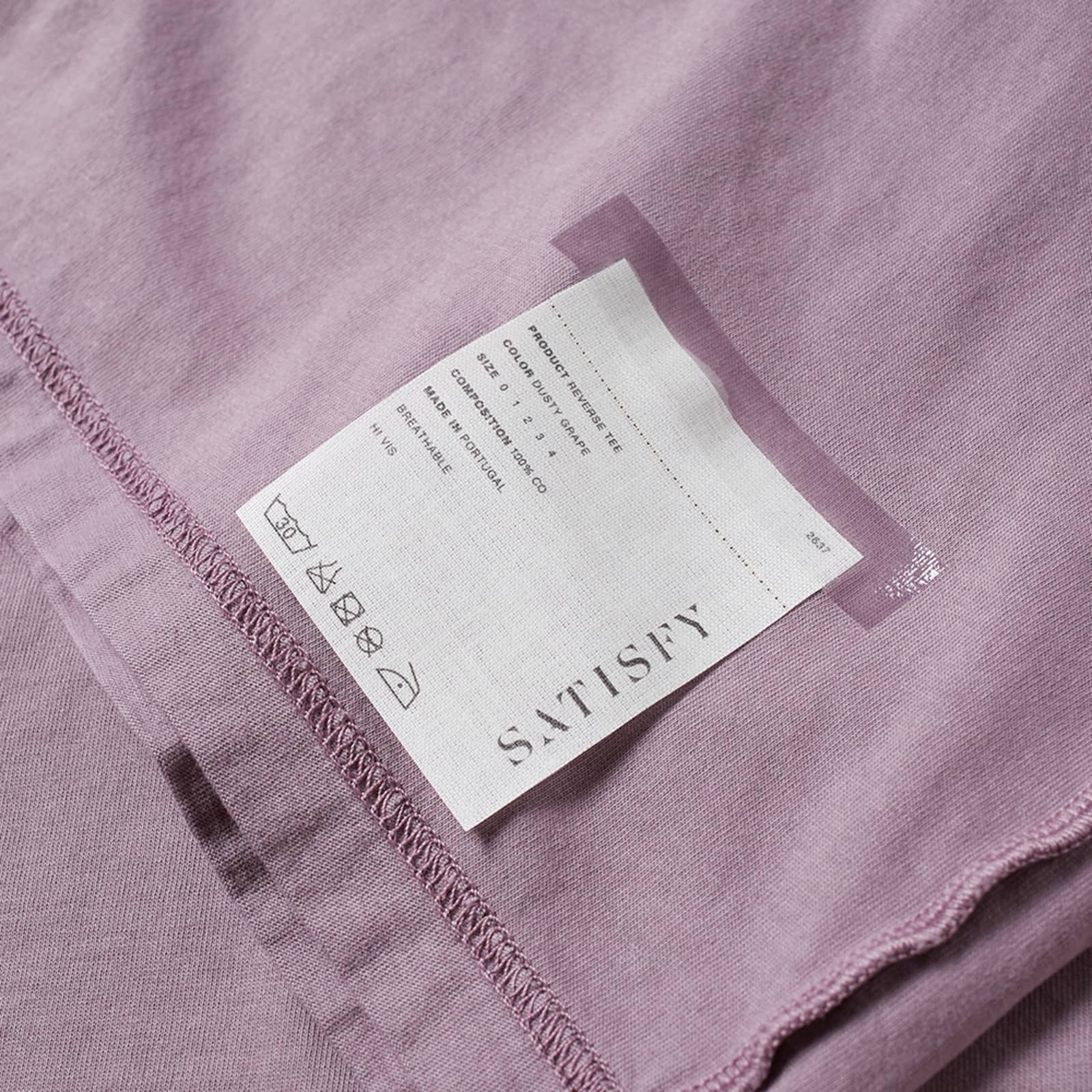 Satisfy Reverse Tee Dusty Grape | END. (US)