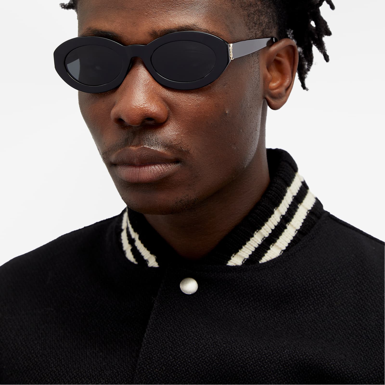 Saint Laurent SL M136 Sunglasses Black | END.
