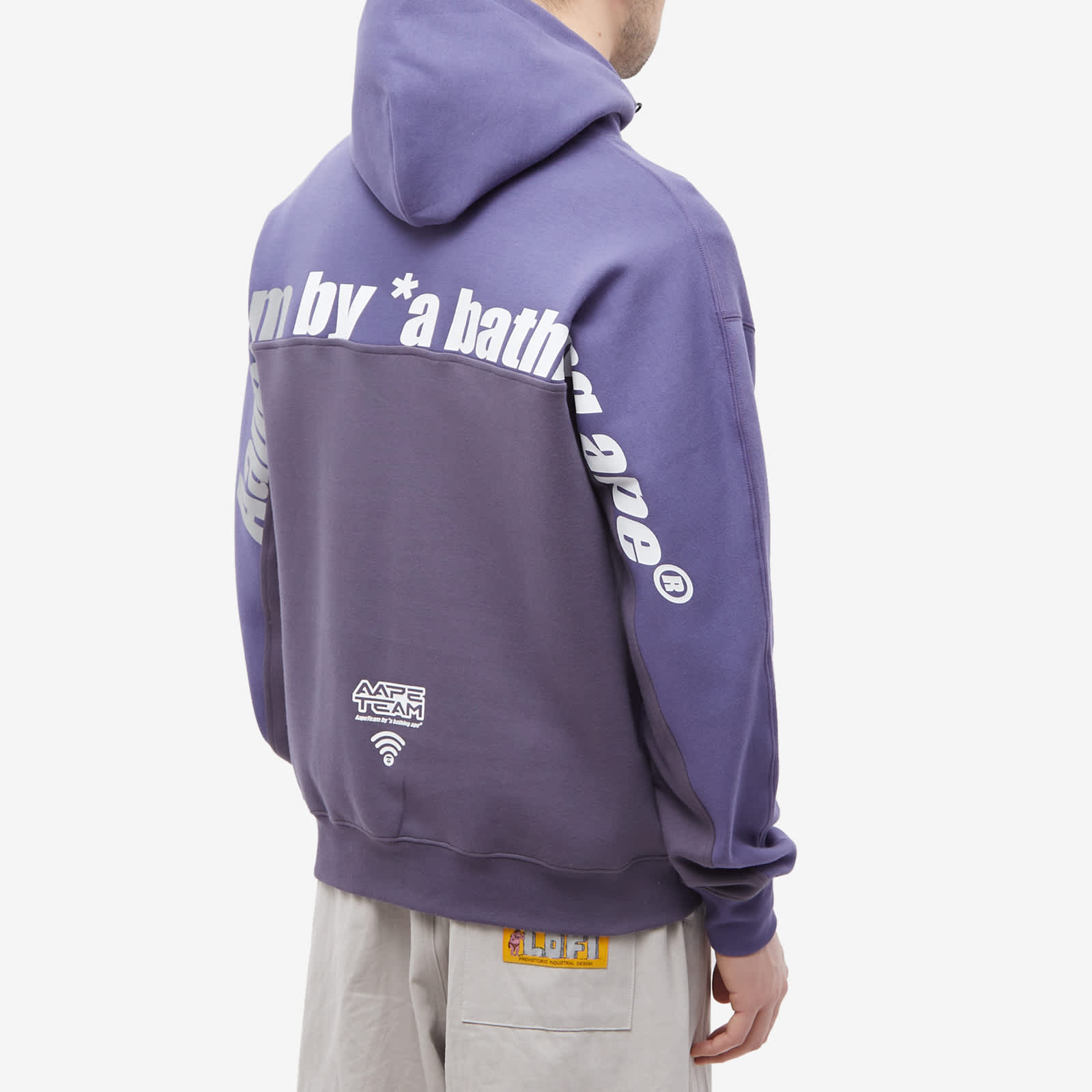 AAPE Metaverse Split Hoodie Grey | END. (US)