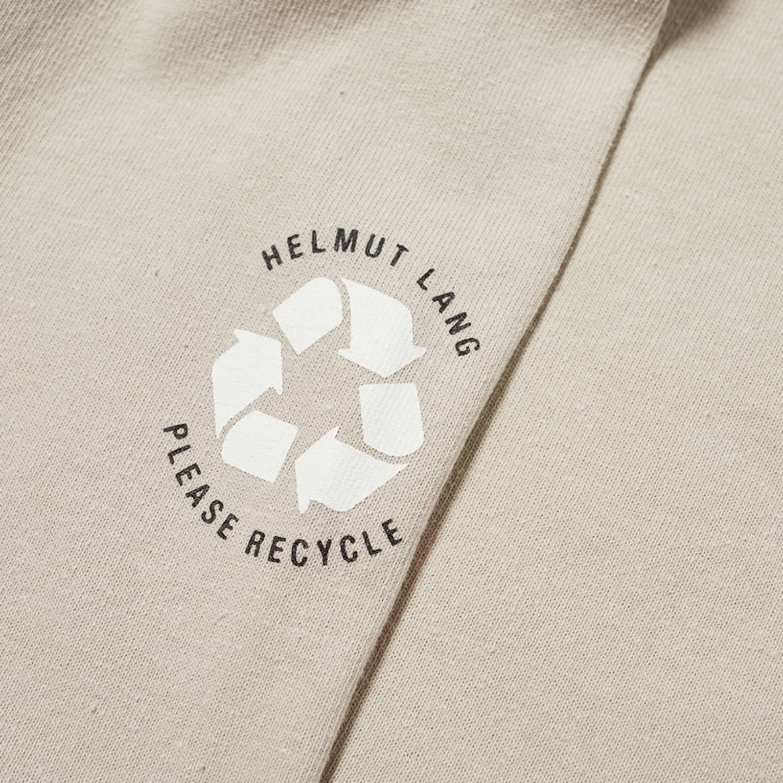 Helmut Lang Recycled Label T-Shirt Coastal Fog | END.