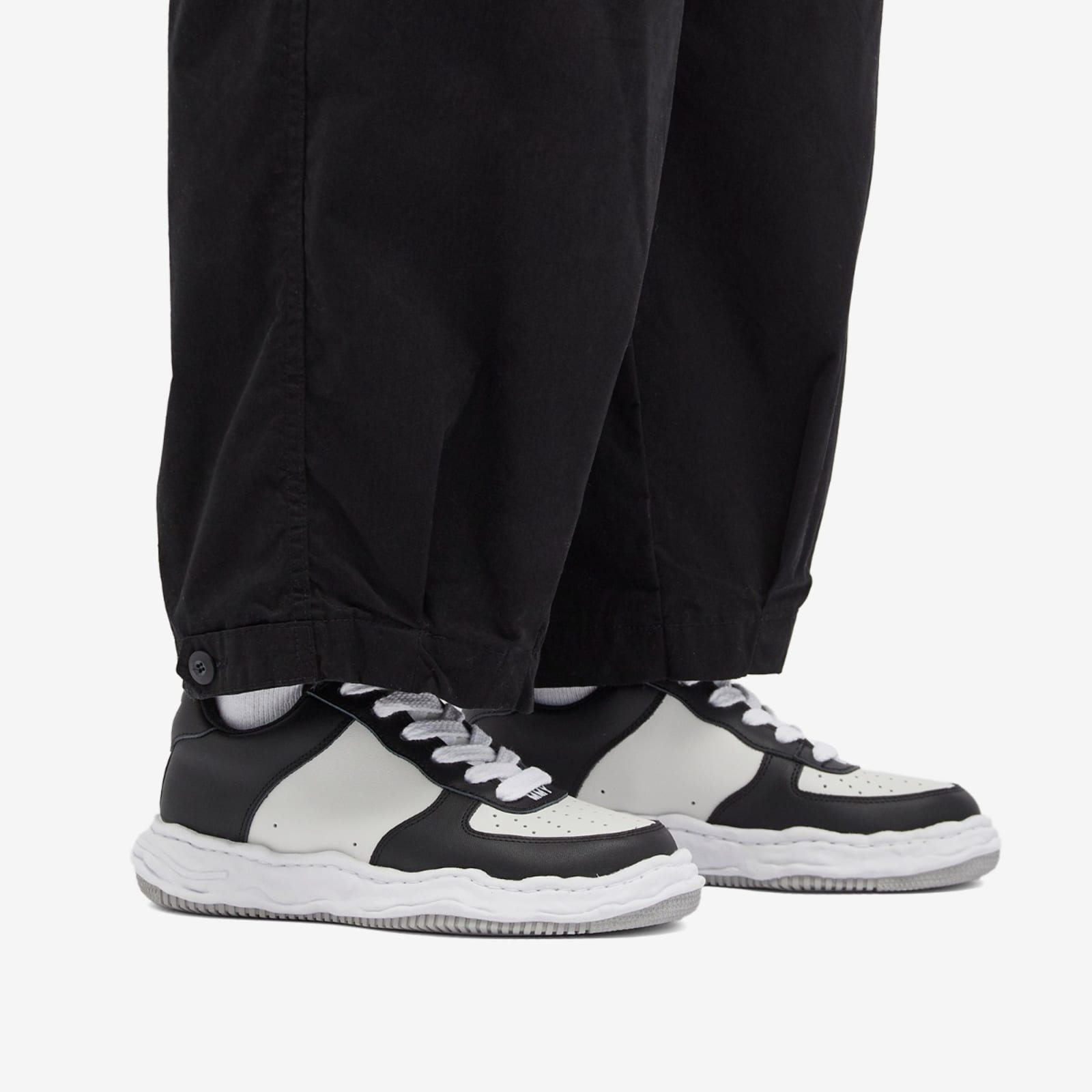 Maison MIHARA YASUHIRO Wayne Low Original Sole Leather Sneaker Black ...