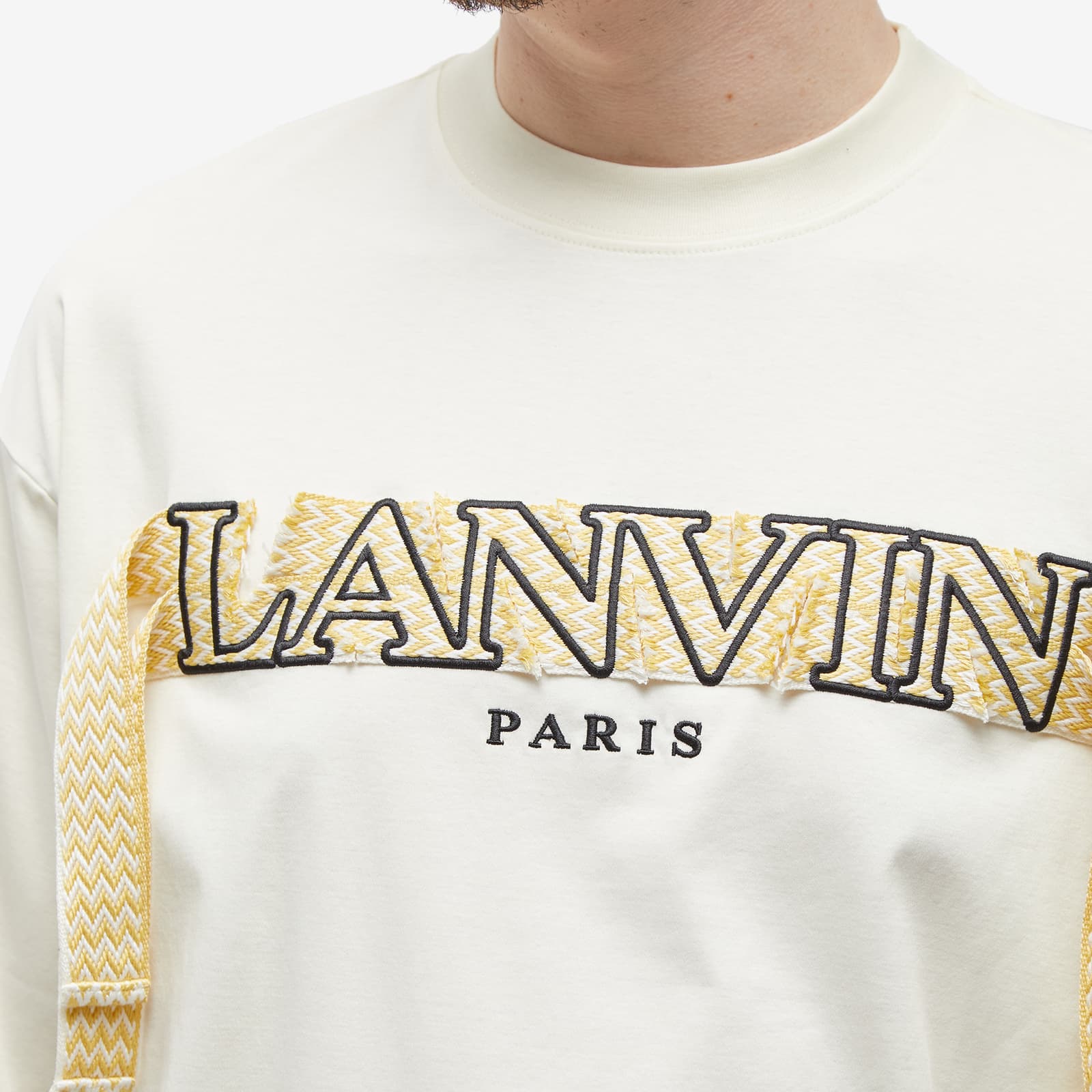 Lanvin Curb Lace Tee Milk | END.