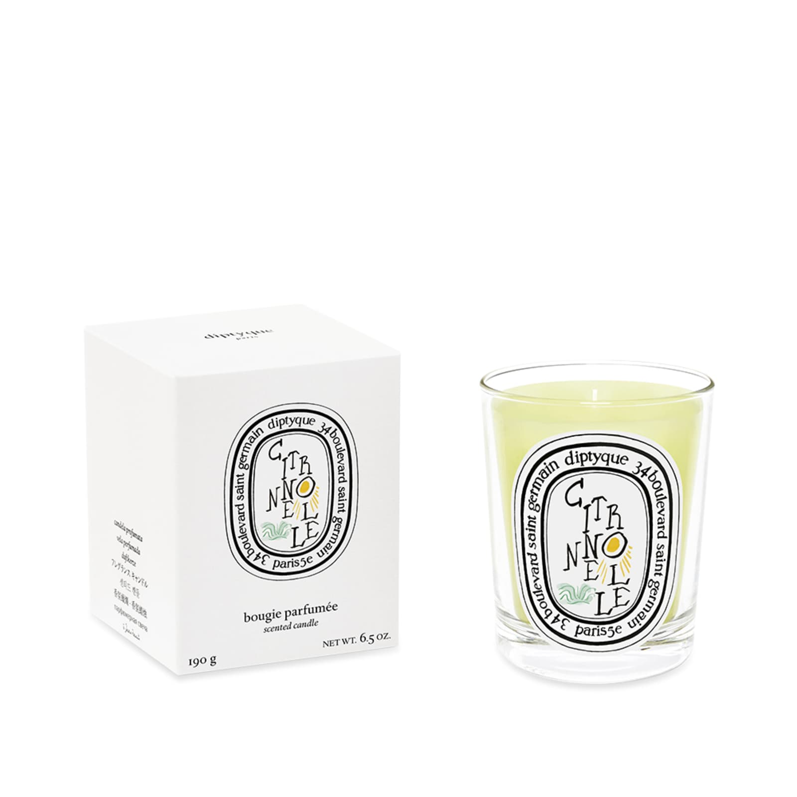 Diptyque Standard Table Candle Citronnelle 190G | END. (GB)