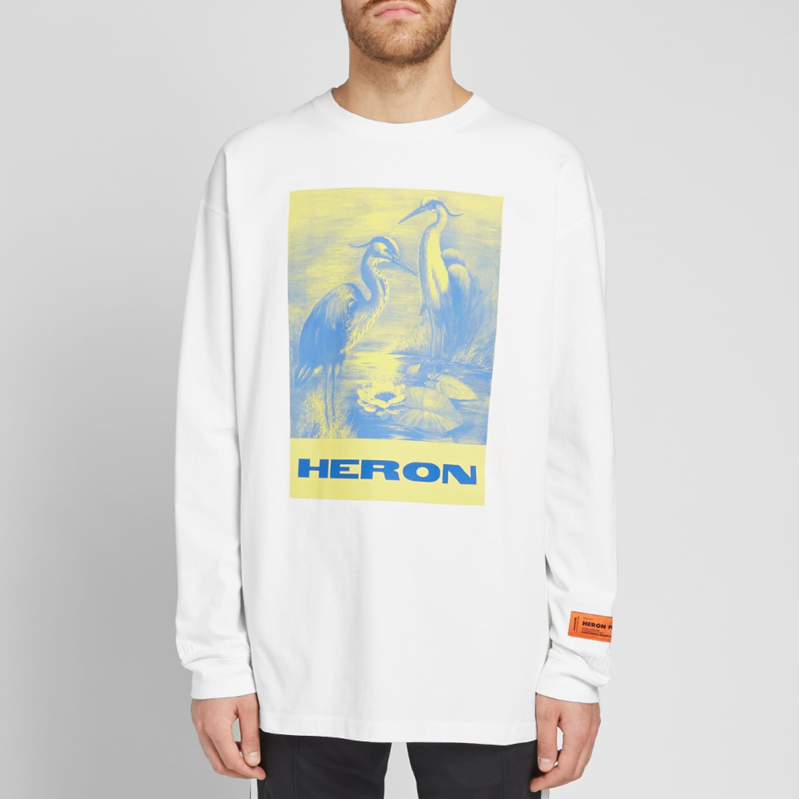 Heron Preston Long Sleeve Painting Tee White | END.