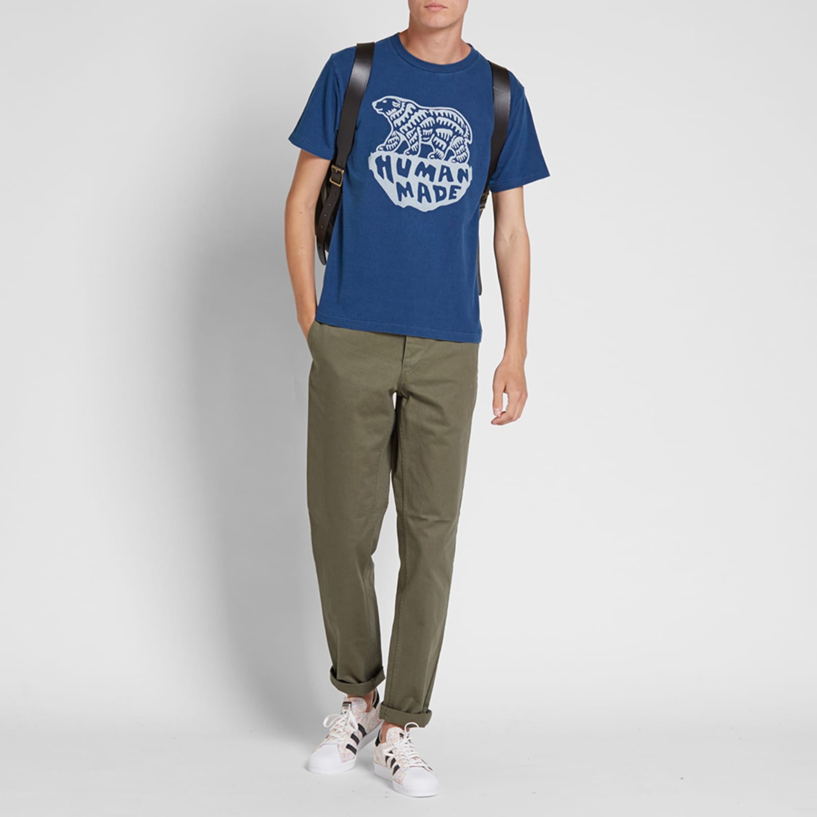 Human Made Indigo Tee White | END. (GB)