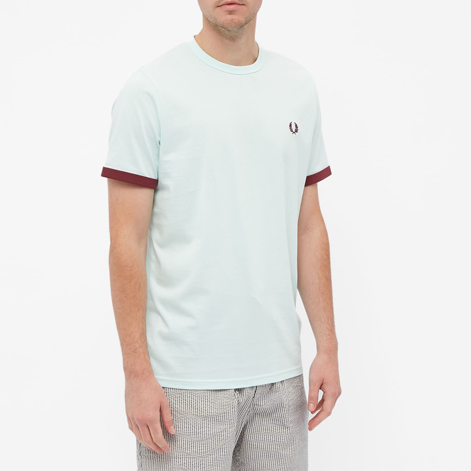 Fred Perry Ringer T-Shirt Brighton Blue | END. (US)