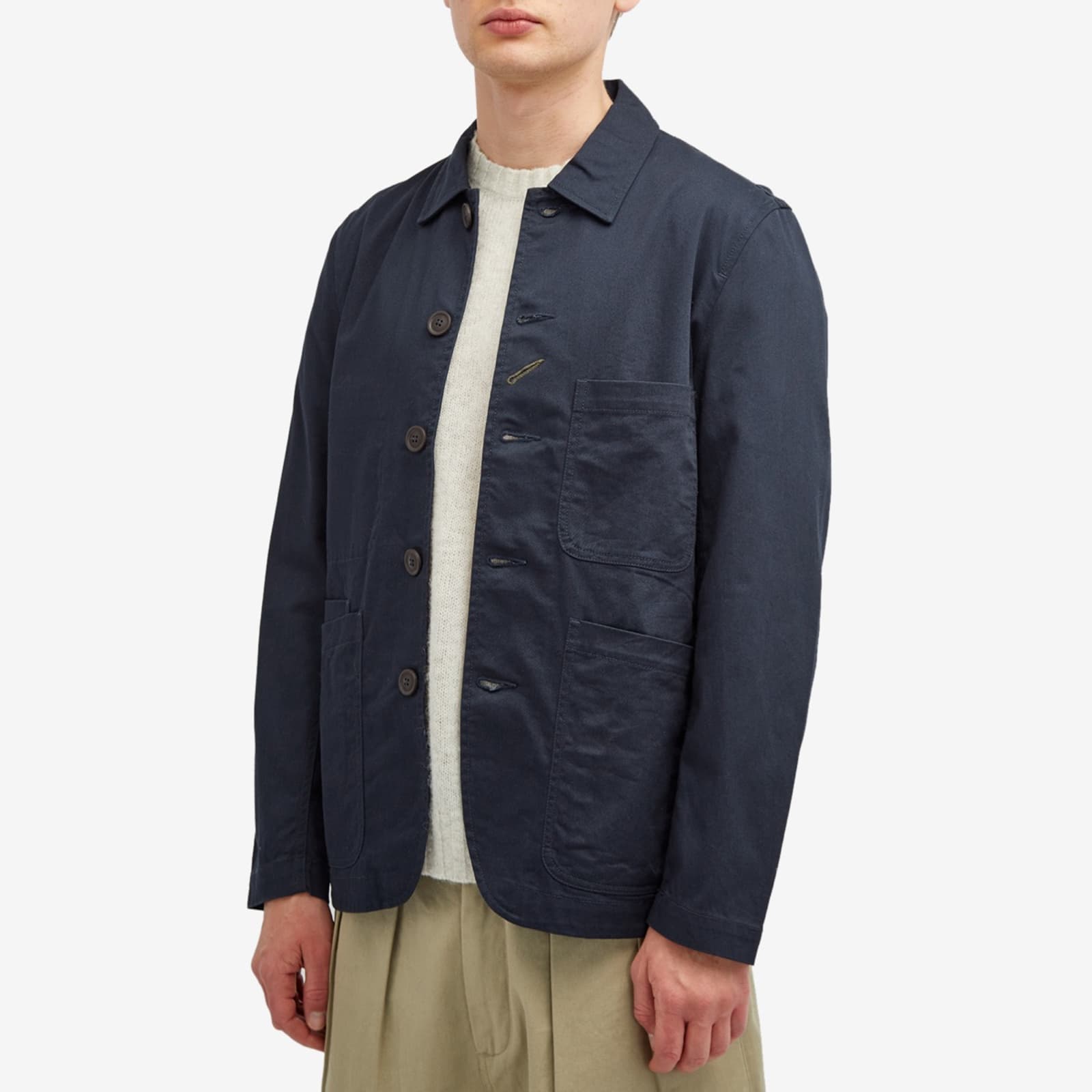 Universal Works Bakers Jacket Navy | END. (US)