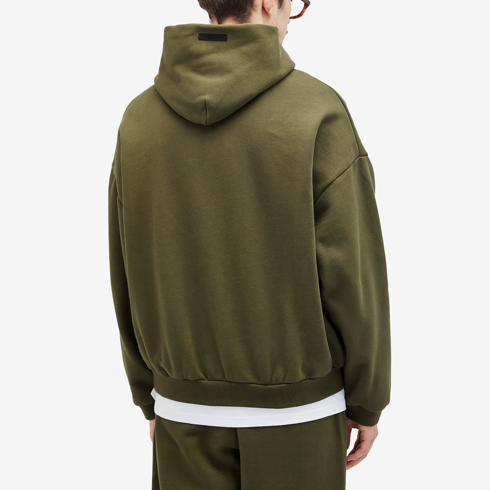 Fear of God ESSENTIALS Fleece Hoodie Military | END. (HK)