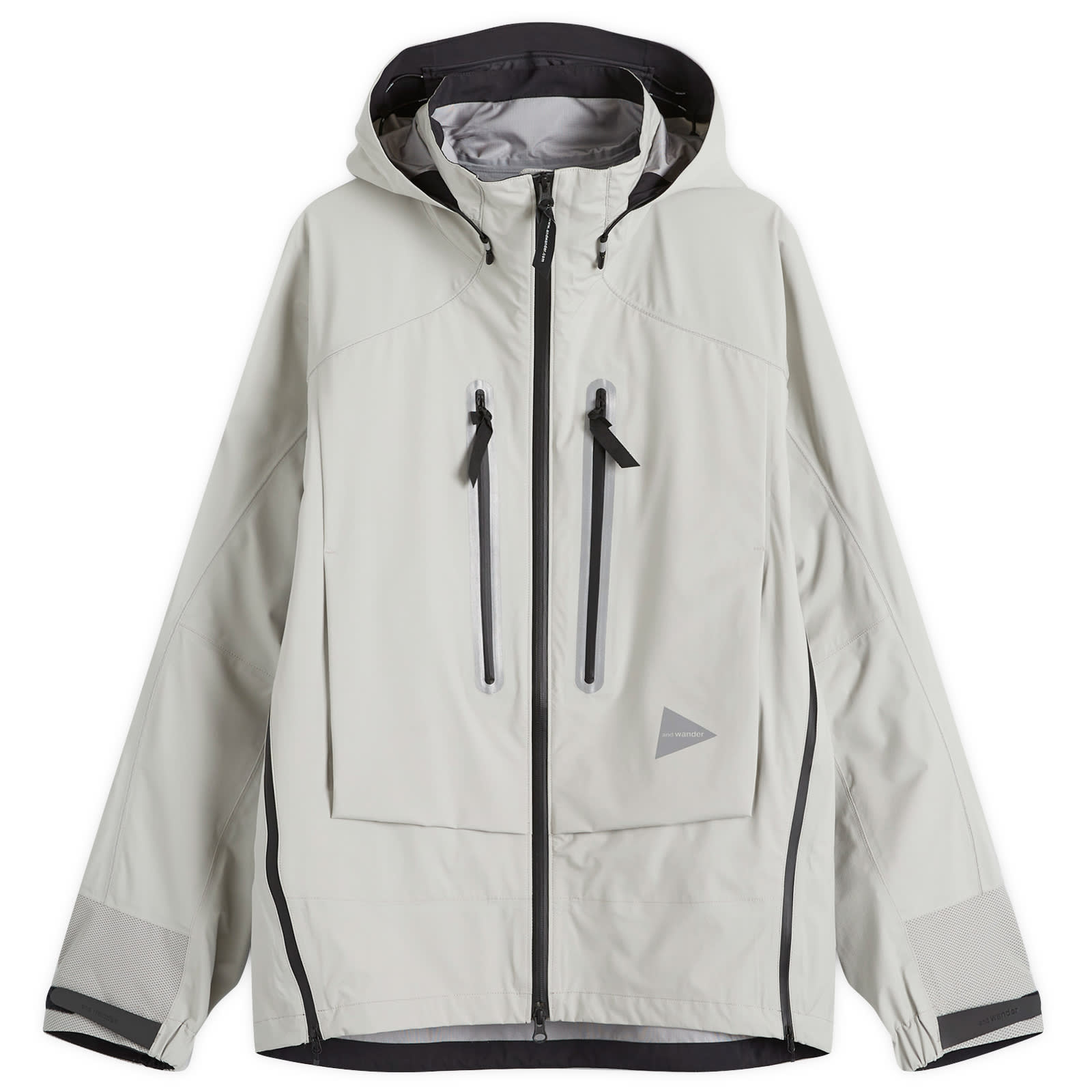 and wander Pertex Shield Rain Jacket Light Grey | END. (US)