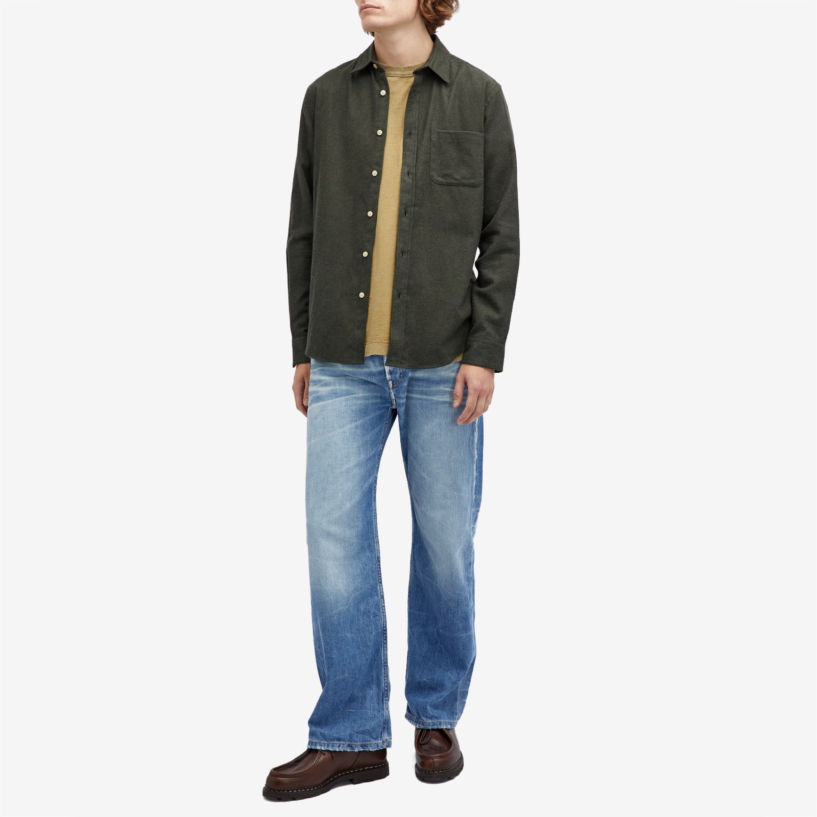 Portuguese Flannel Teca Flannel Shirt Forest Green | END. (HK)