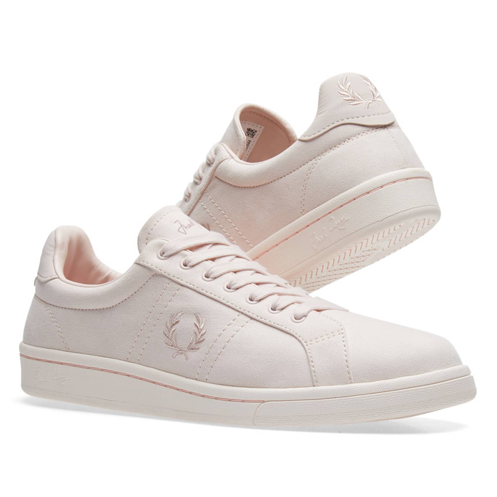 Fred Perry Brushed Cotton Sneaker Soft Pink | END. (GB)