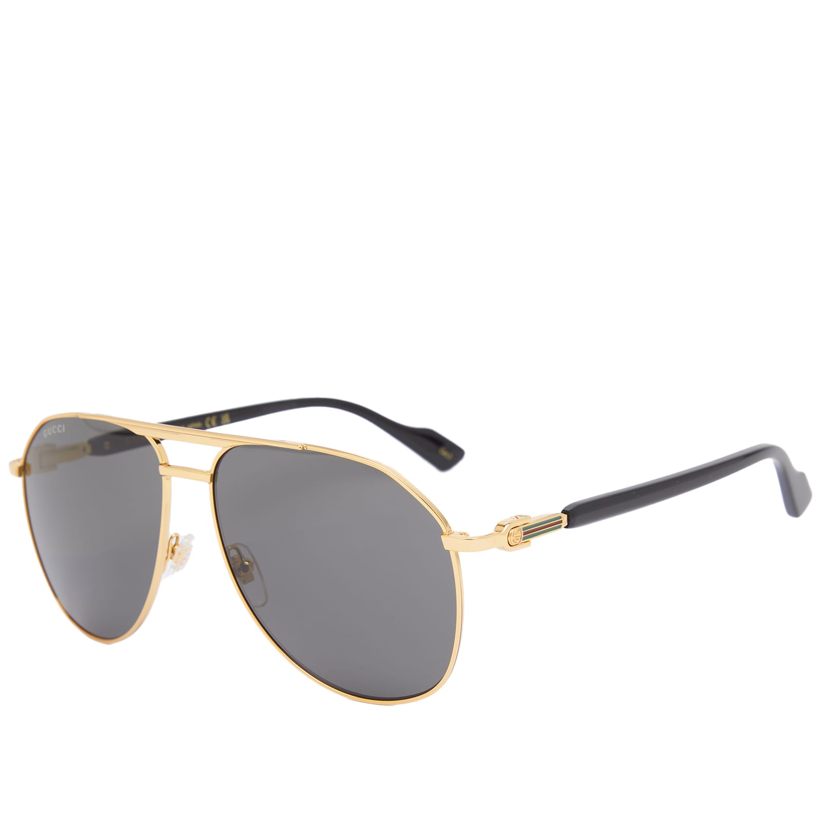 Gucci GG1220S Sunglasses Gold & Grey | END. (GB)