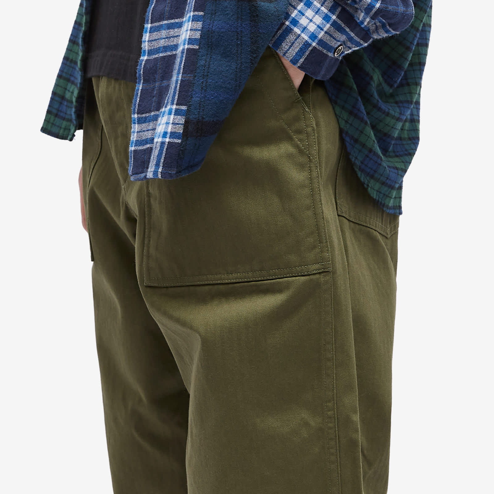 Engineered Garments Fatigue Pant Olive Herringbone Twill | END. (KR)