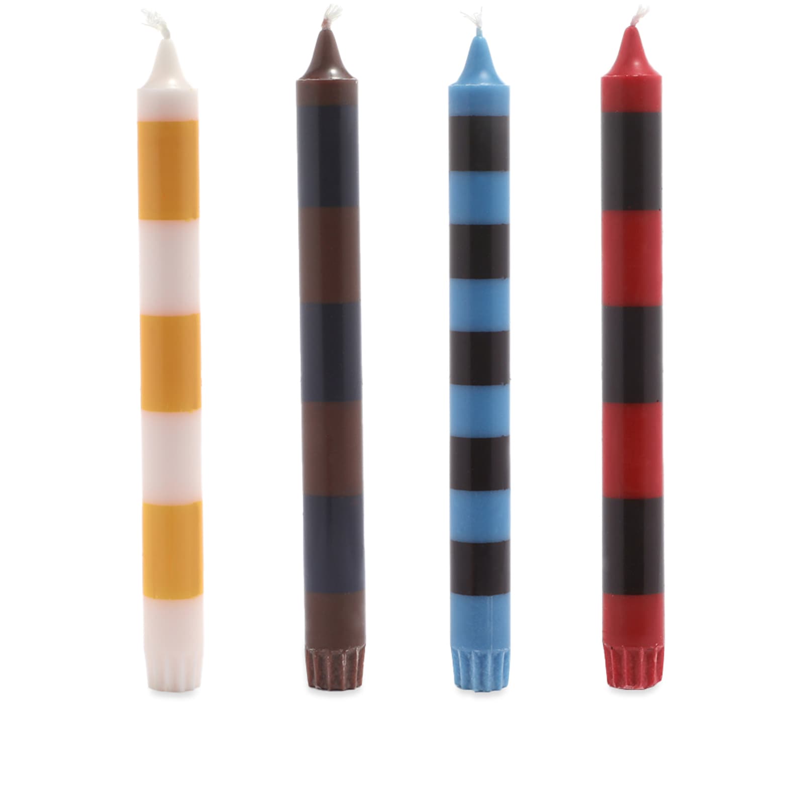 HAY Stripe Candle - Set Of 4 Bright | END. (GB)