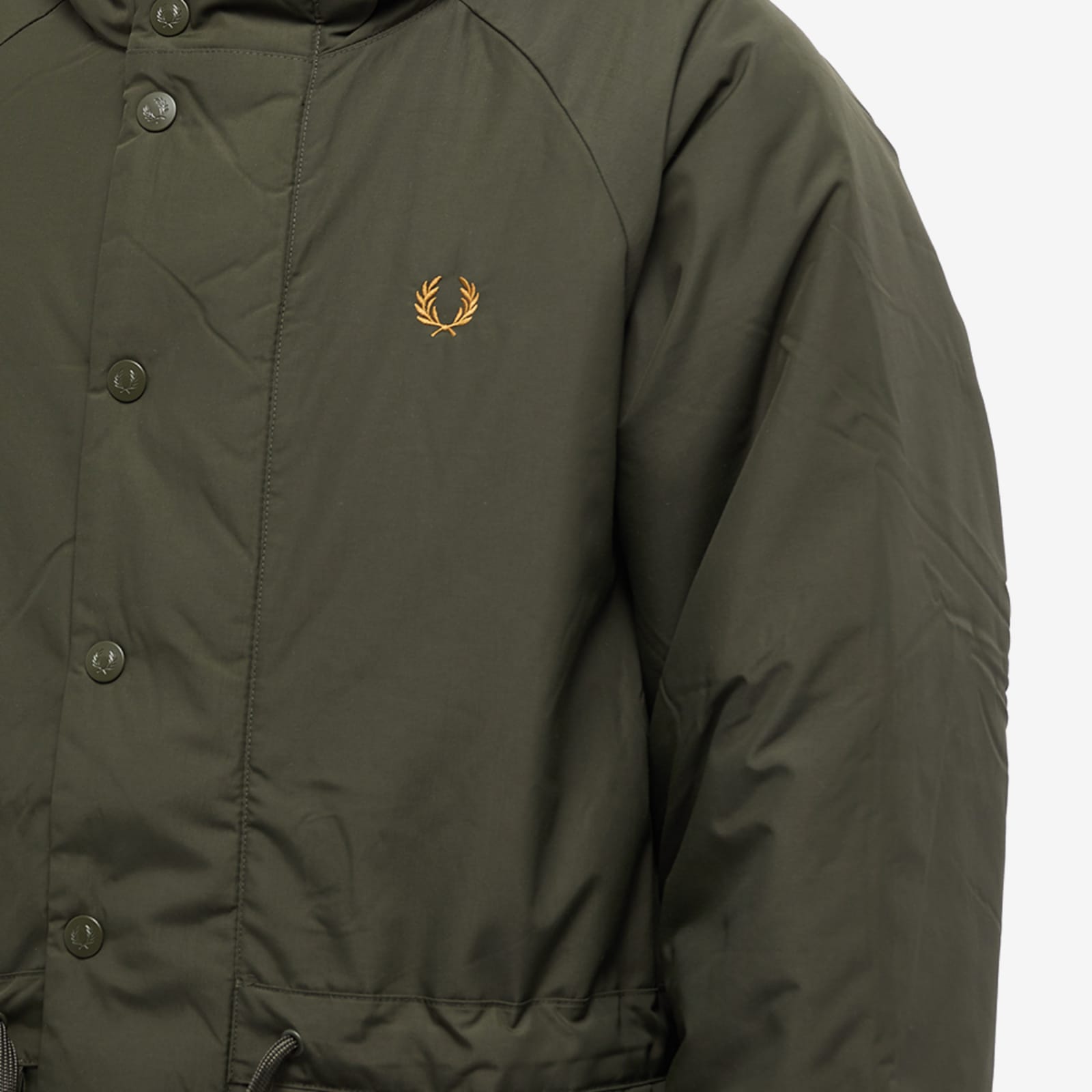 Fred Perry Padded Zip-Through Jacket Hunting Green | END. (US)