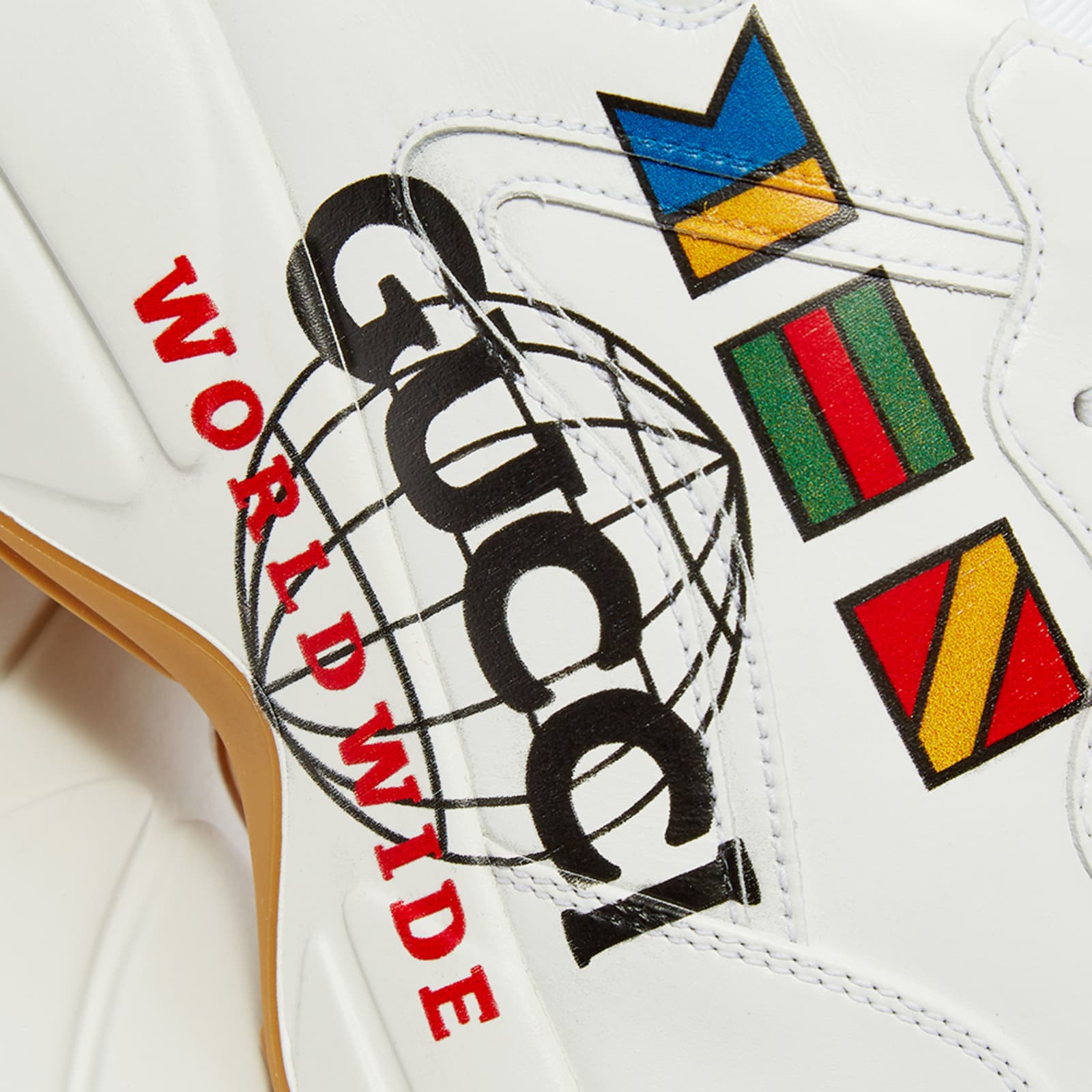 Gucci Rhyton Gucci Worldwide Flags Sneaker White | END. (GB)