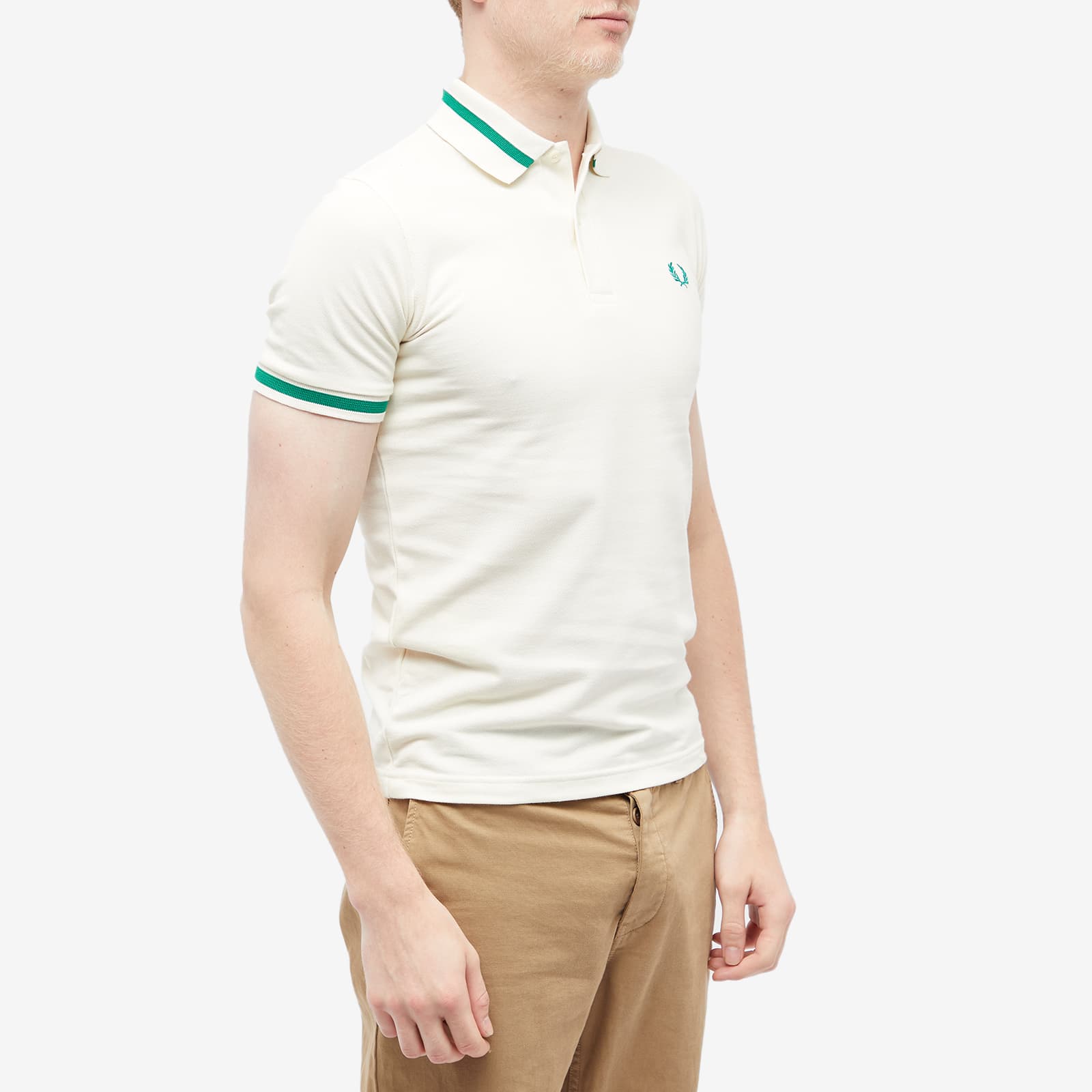 Fred Perry Single Tipped Polo - Made in England Light Ecru | END. (SG)