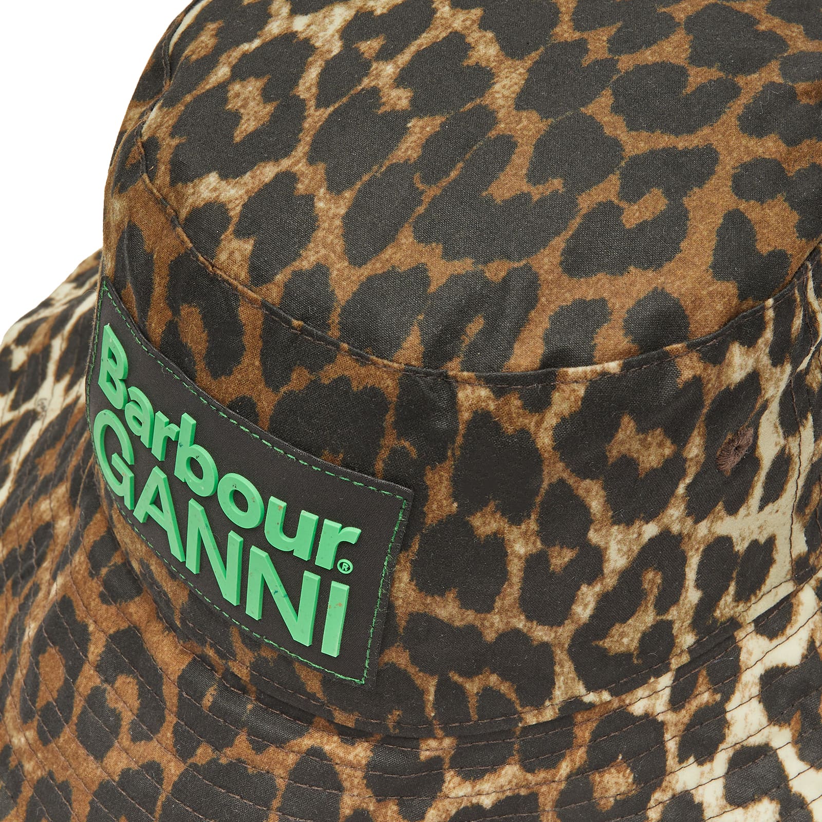 Barbour x Ganni Waxed Leopard Hat Leopard Print | END. (AR)