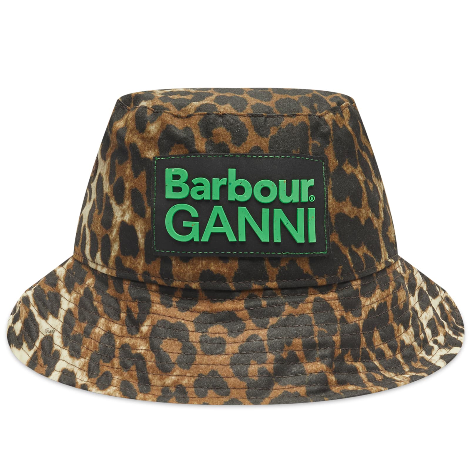 Barbour x Ganni Waxed Leopard Hat Leopard Print | END. (AR)