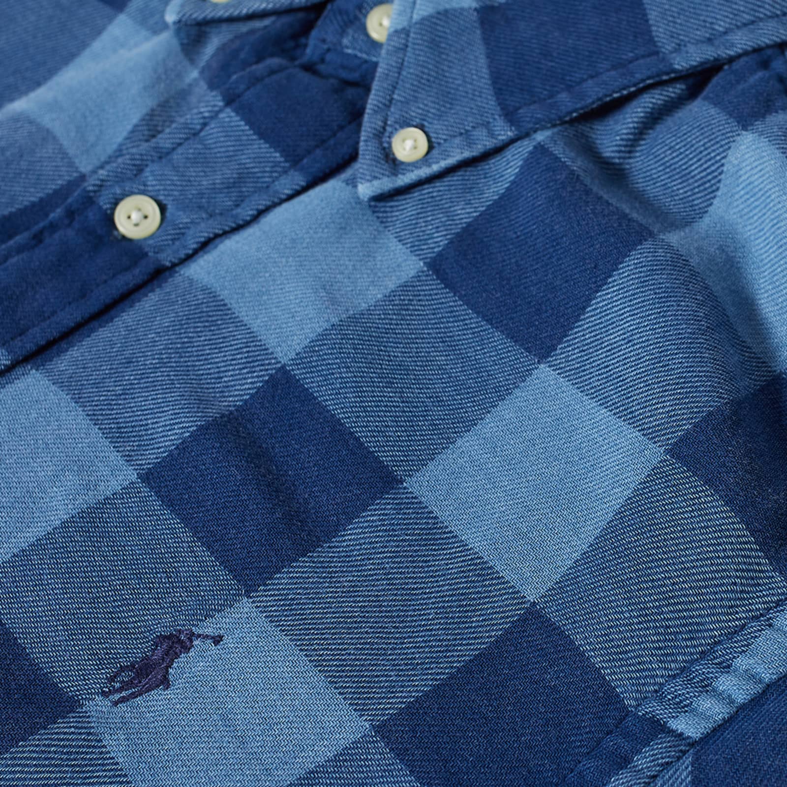 Polo Ralph Lauren Checked Button Down Shirt Blue And Black End