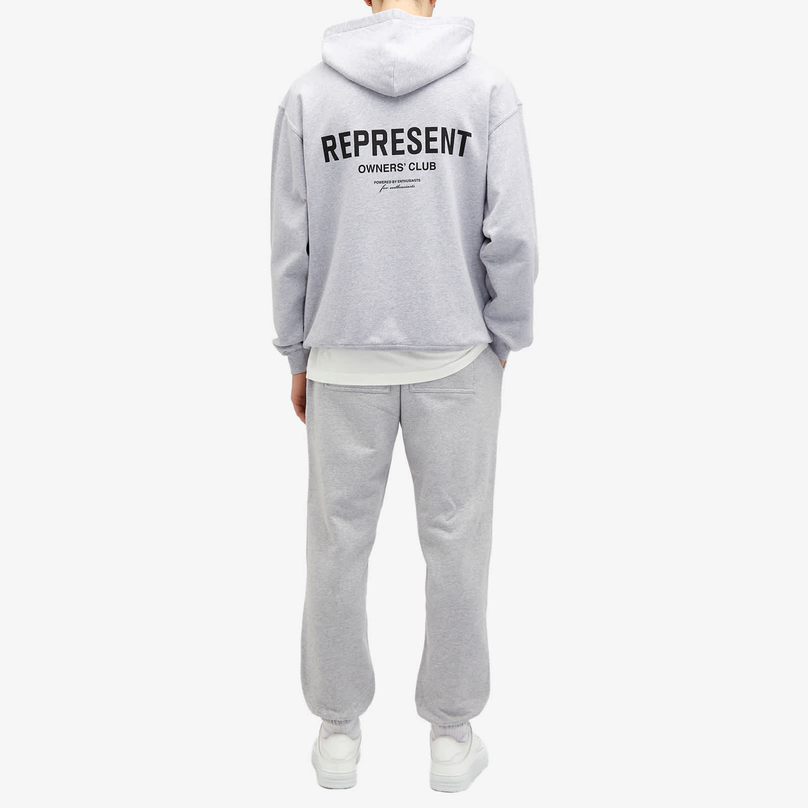 Represent Owners Club Hoodie Ash Grey & Black | END.