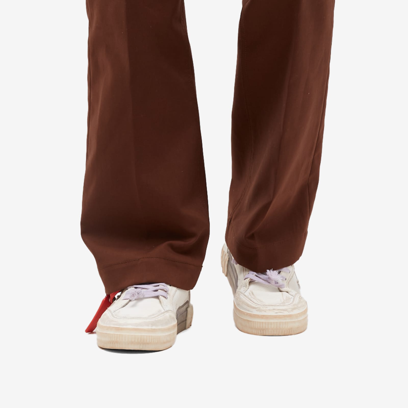 Off-White Low Vulcanized Distressed Leather Sneaker White | END. (GB)