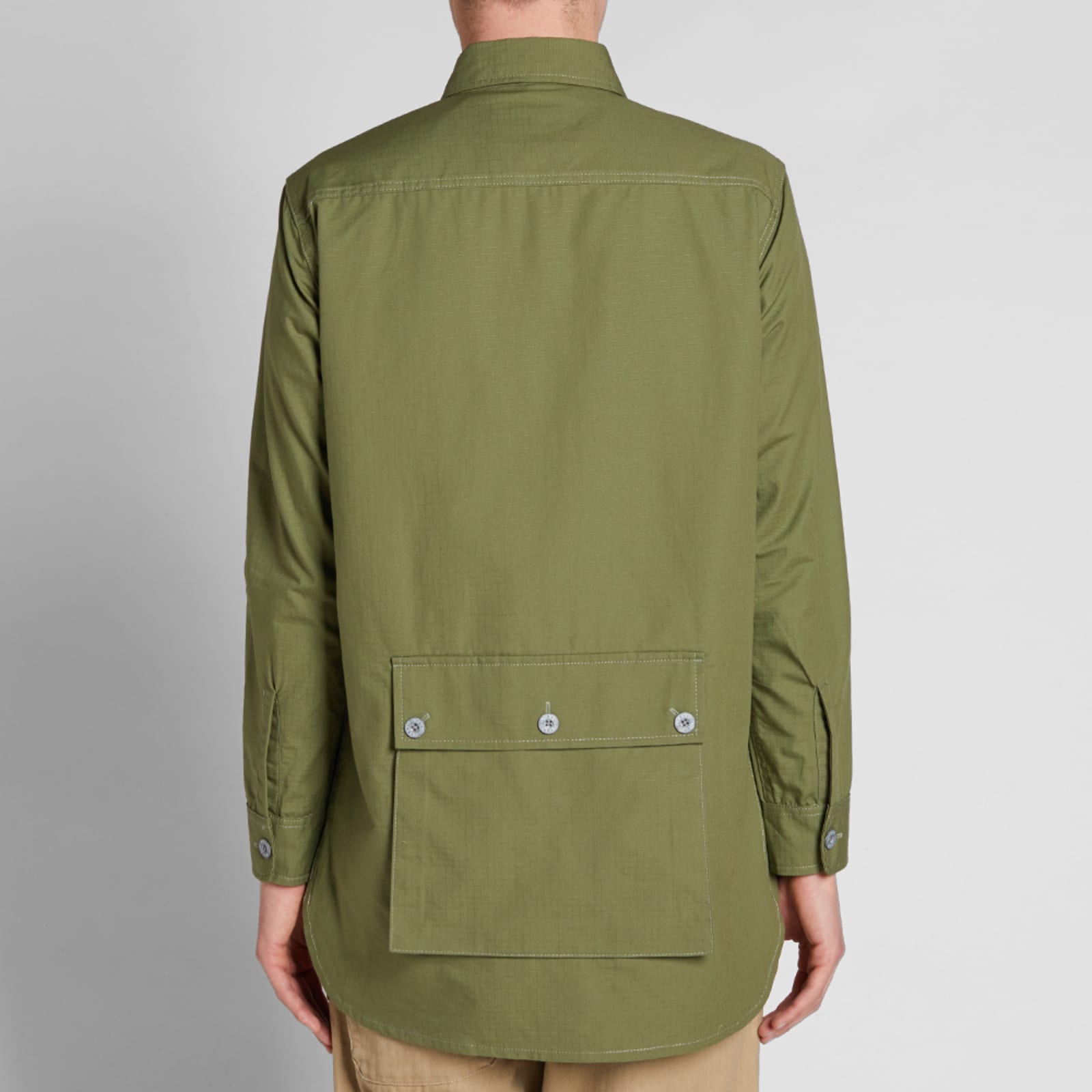 Nigel Cabourn Lybro Mountain Division Shirt Jacket Army | END. (US)