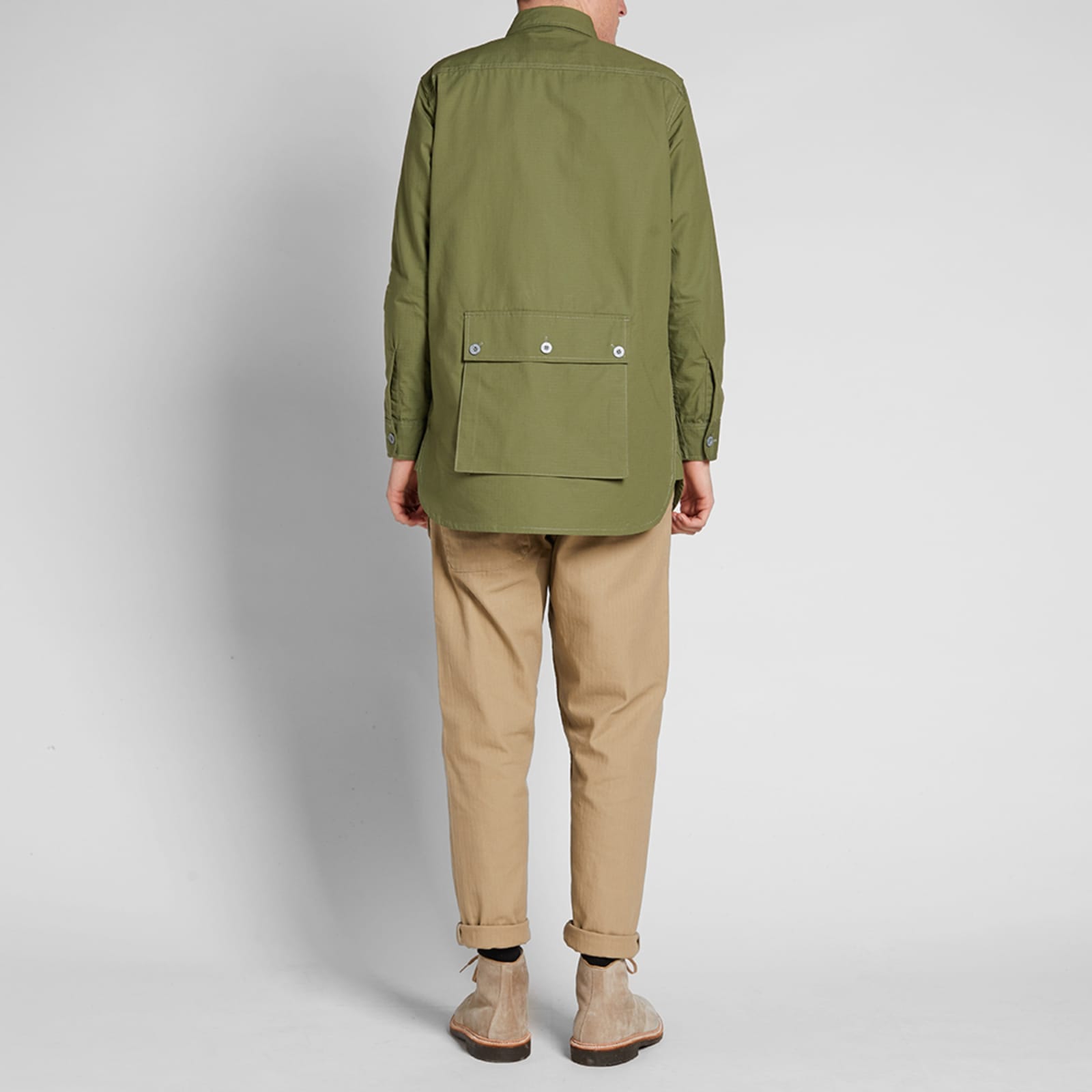 Nigel Cabourn Lybro Mountain Division Shirt Jacket Army | END. (US)