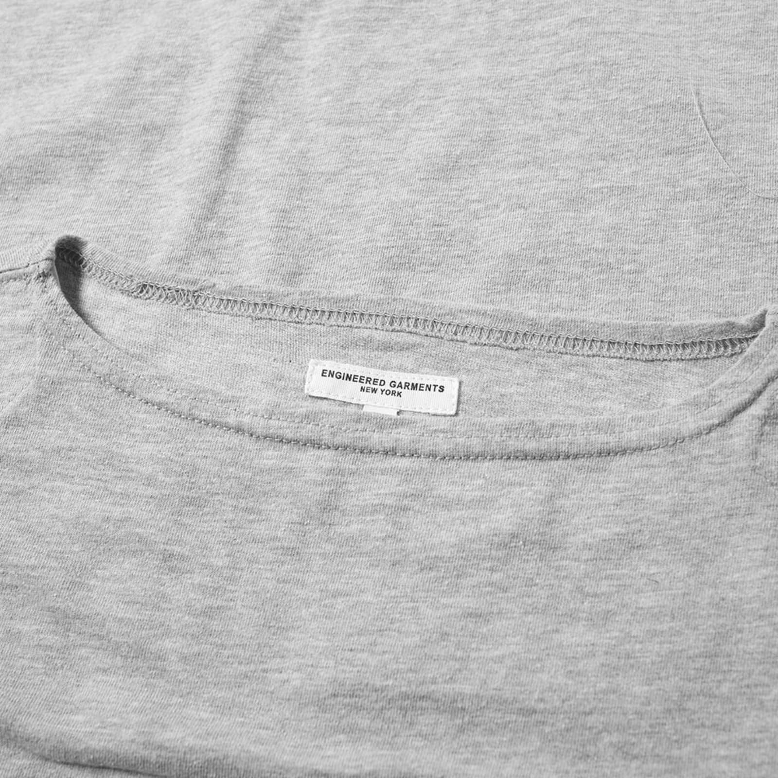 Engineered Garments Long Sleeve Bask Pocket Tee Heather Grey | END. (US)