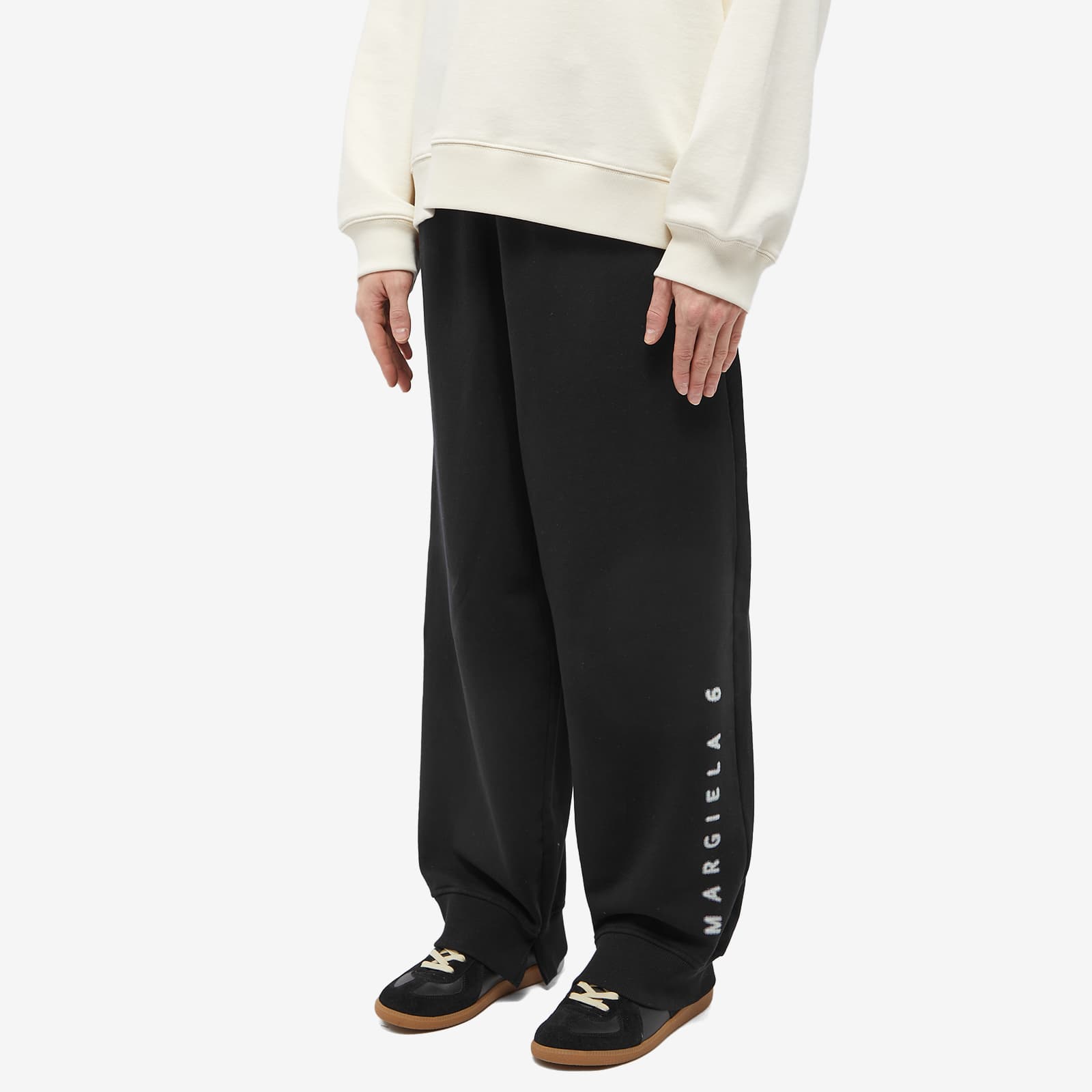 MM6 Maison Margiela Cropped Sweat Pants Black | END. (KR)