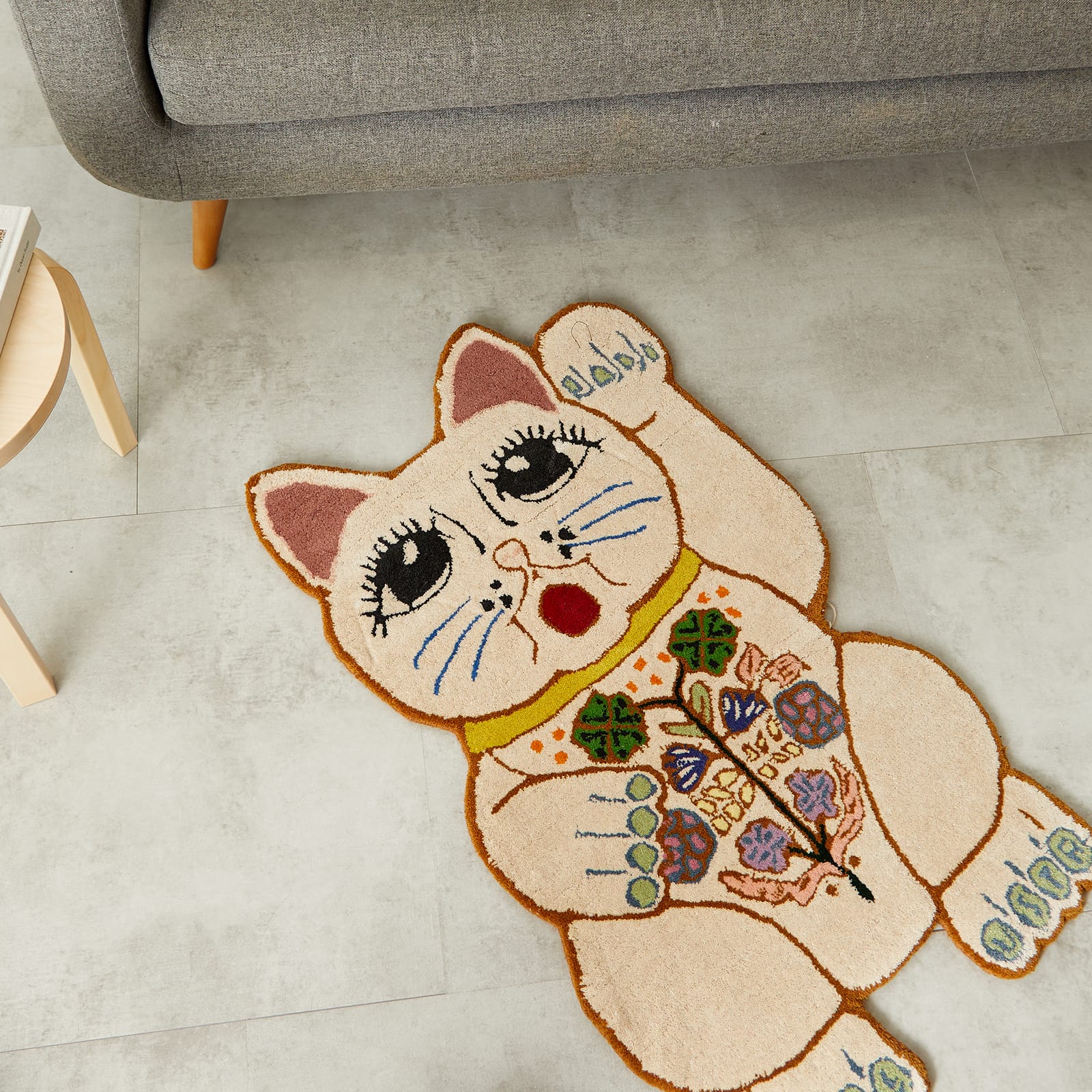Bongusta Lucky Cat Rug Pink | END. (US)