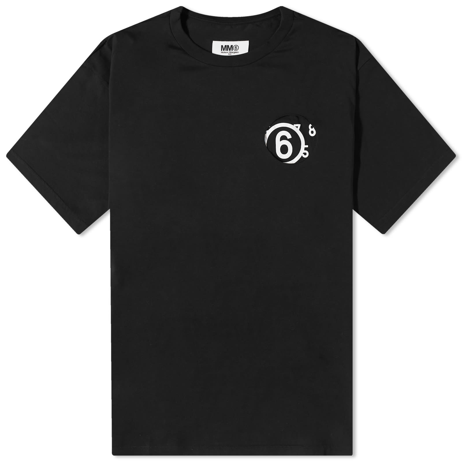 MM6 Maison Margiela Chest Logo T-Shirt Black | END. (HK)