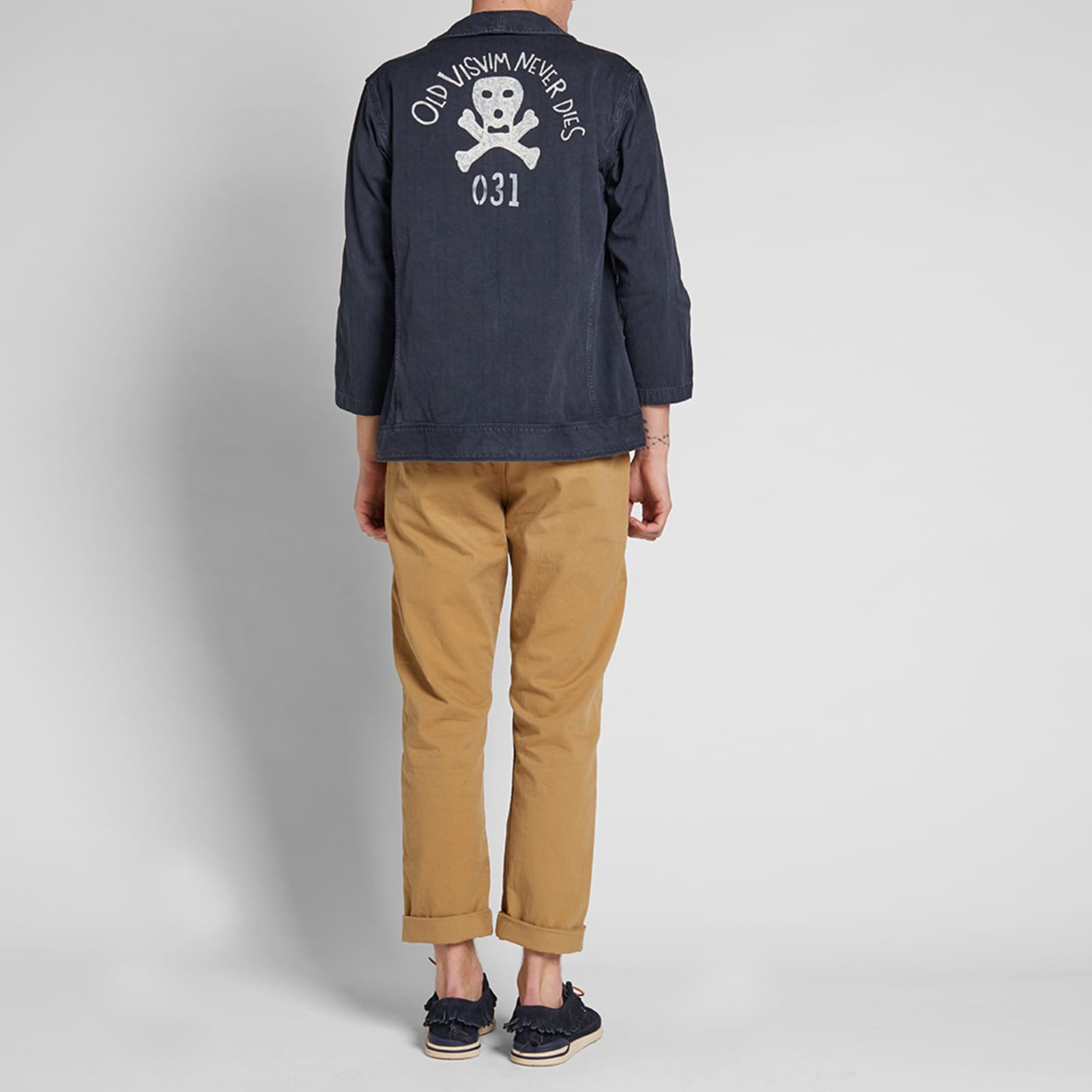Visvim Benny O.V.N.D. Herringbone Jacket Navy | END.