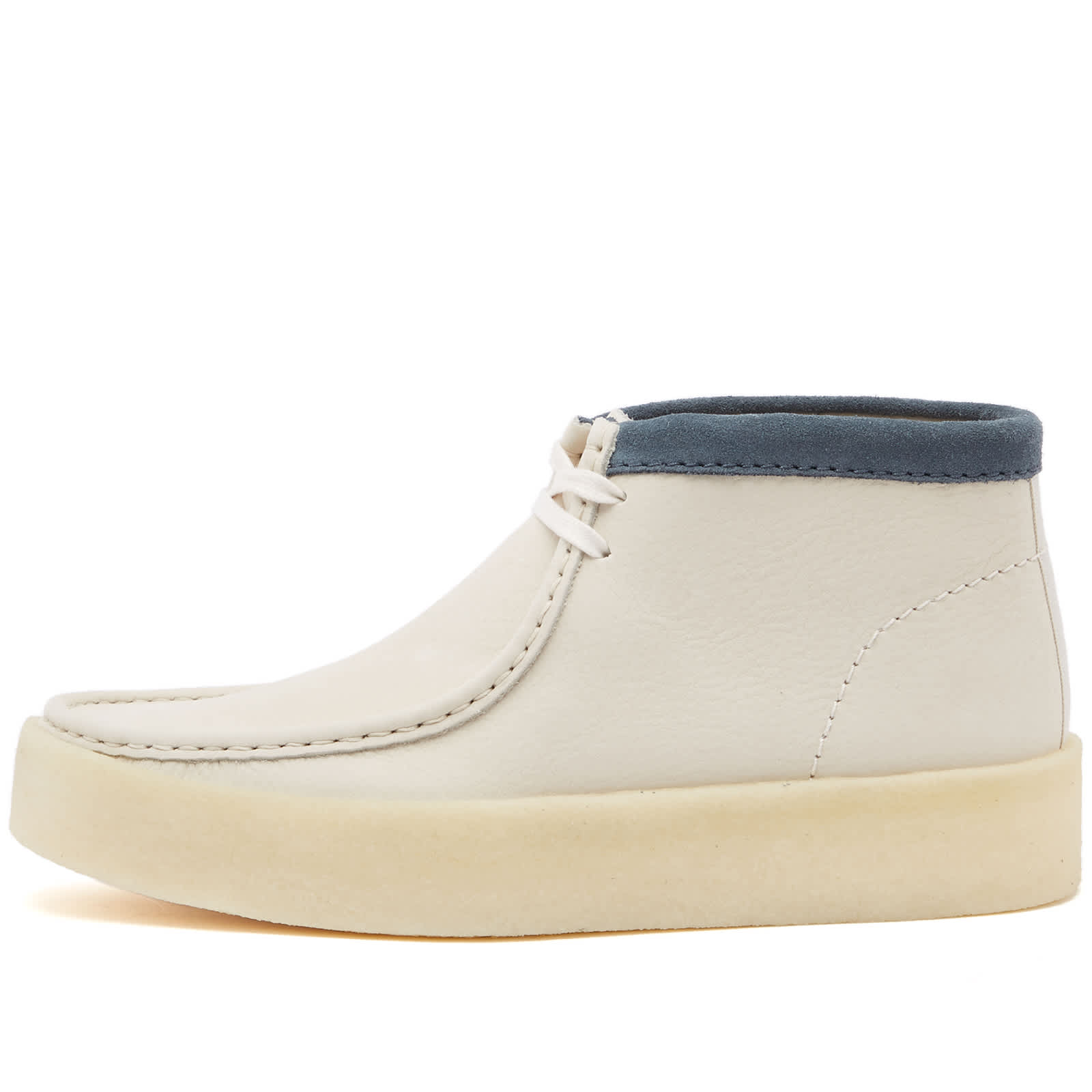 Clarks Originals Wallabee Cup Boot White Nubuck | END. (US)