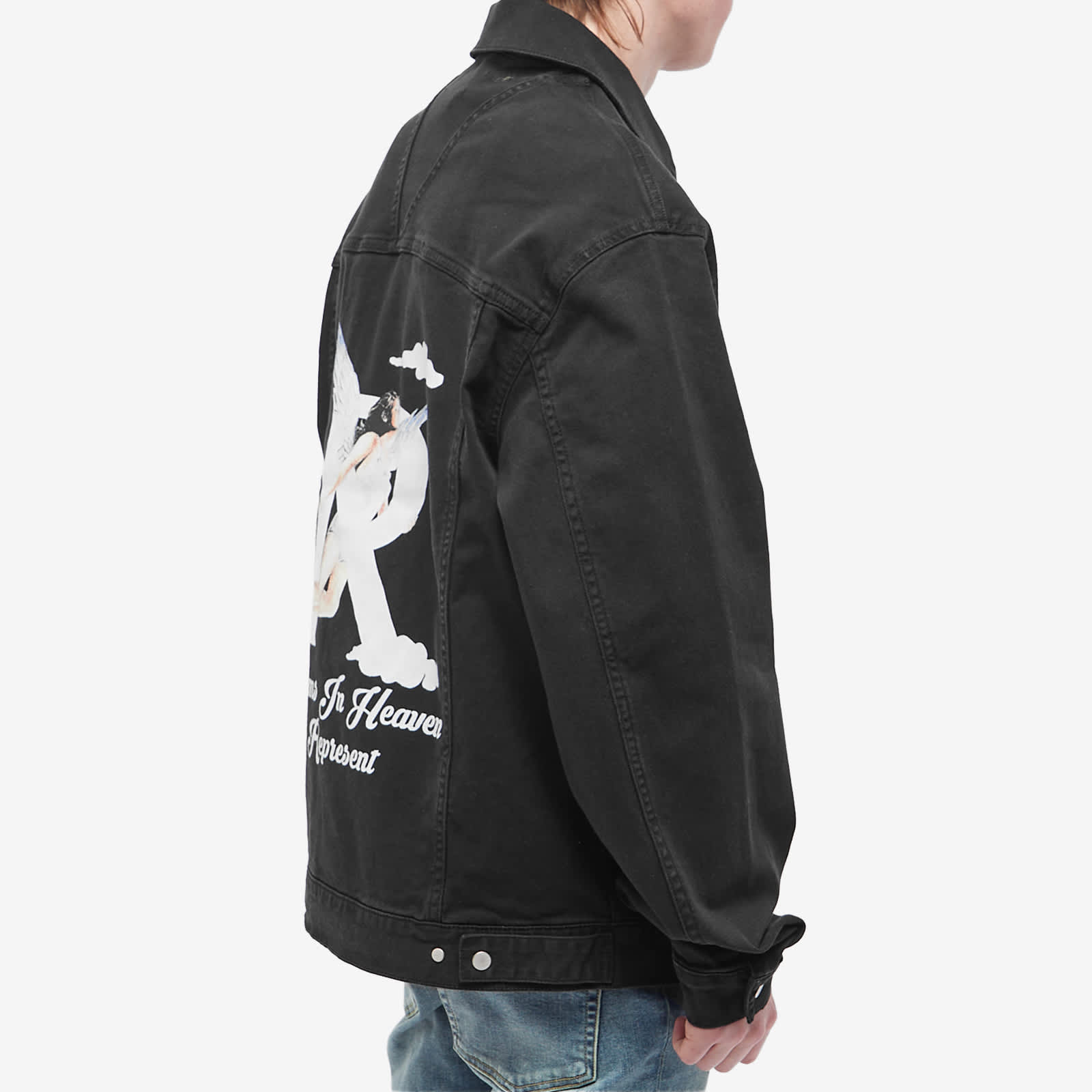 Represent Storms In Heaven Denim Jacket Black | END. (GB)
