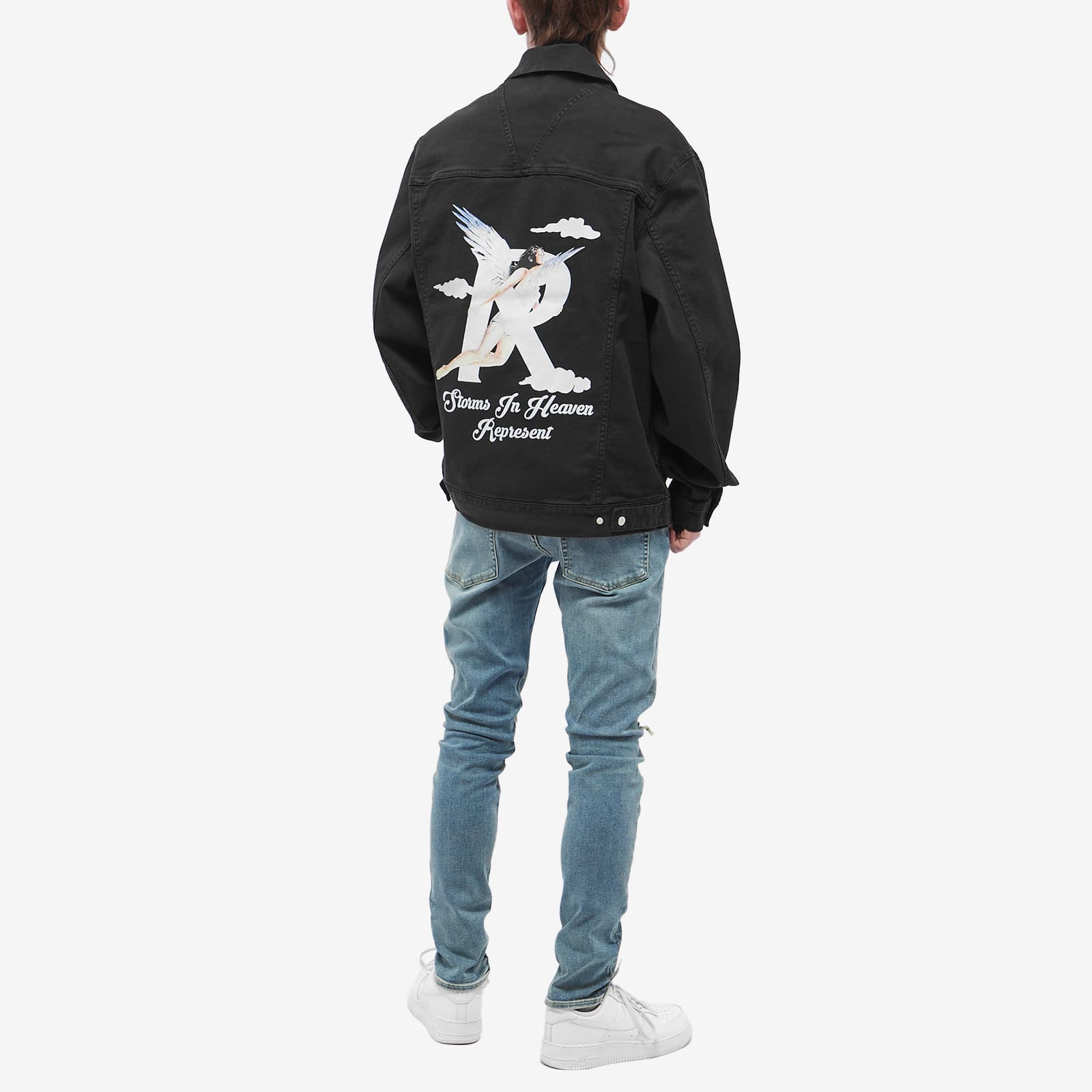 Represent Storms In Heaven Denim Jacket Black | END. (GB)