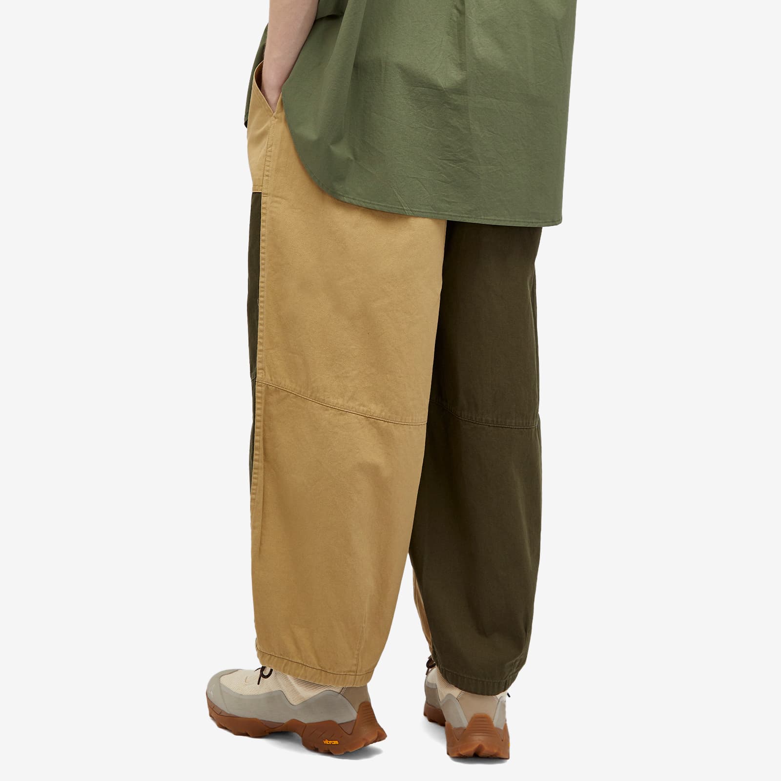 Anglan Mix Fatigue Balloon Trousers Beige & Khaki | END. (GB)