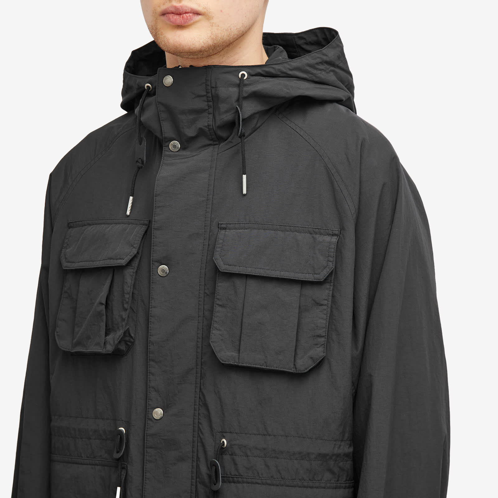 Uniform Bridge Pocket Mountain Parka Jacket Black | END. (US)