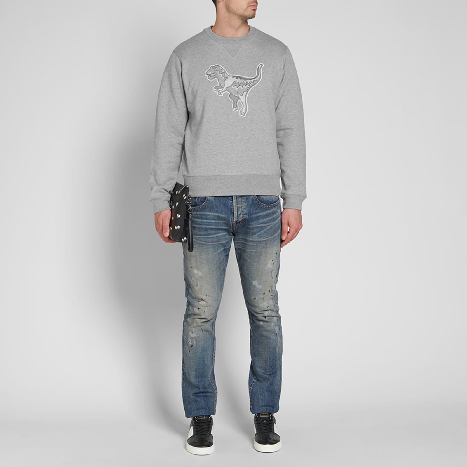 Coach Rexy Crew Sweat Heather Grey | END.