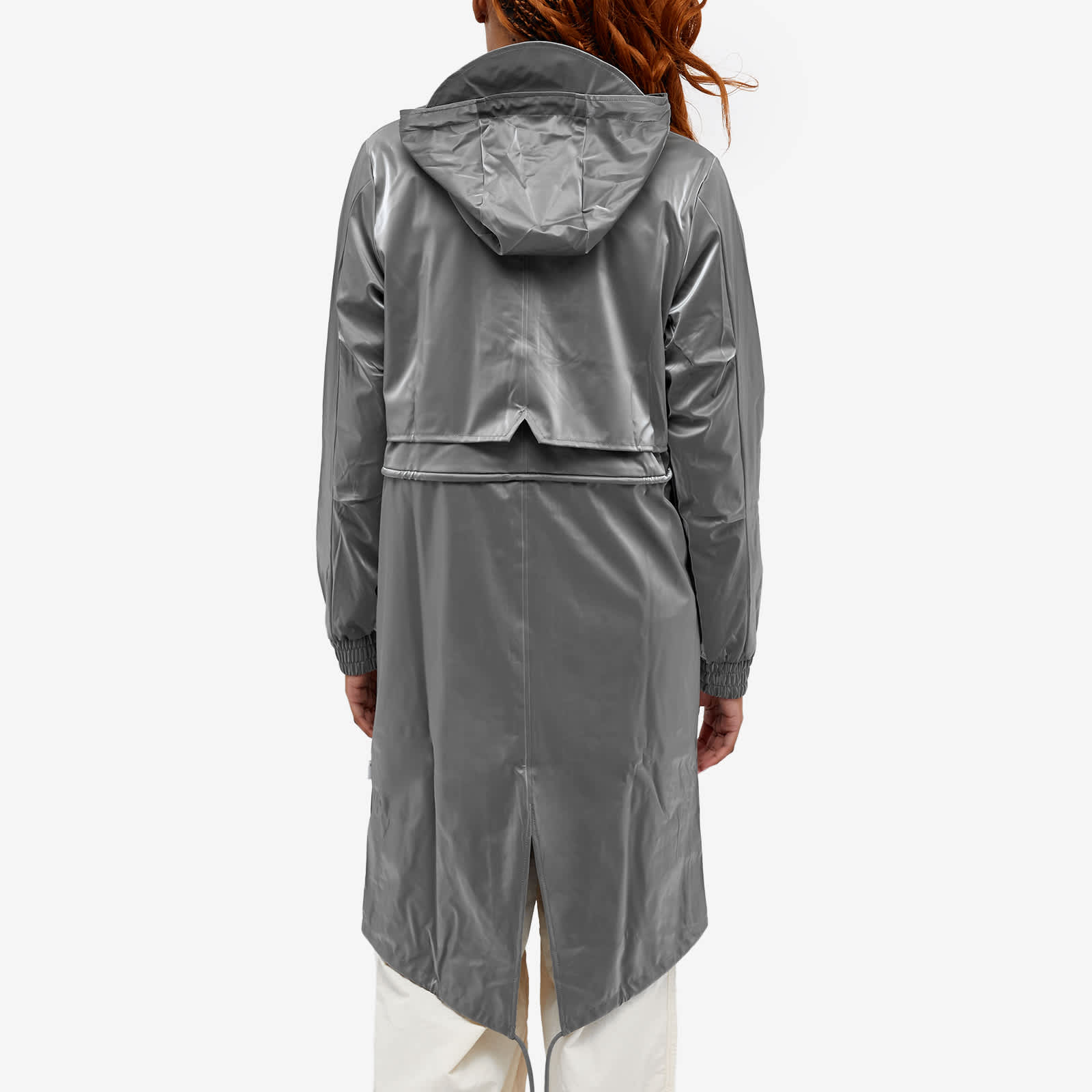 Rains String W Parka Metallic Grey | END. (GB)