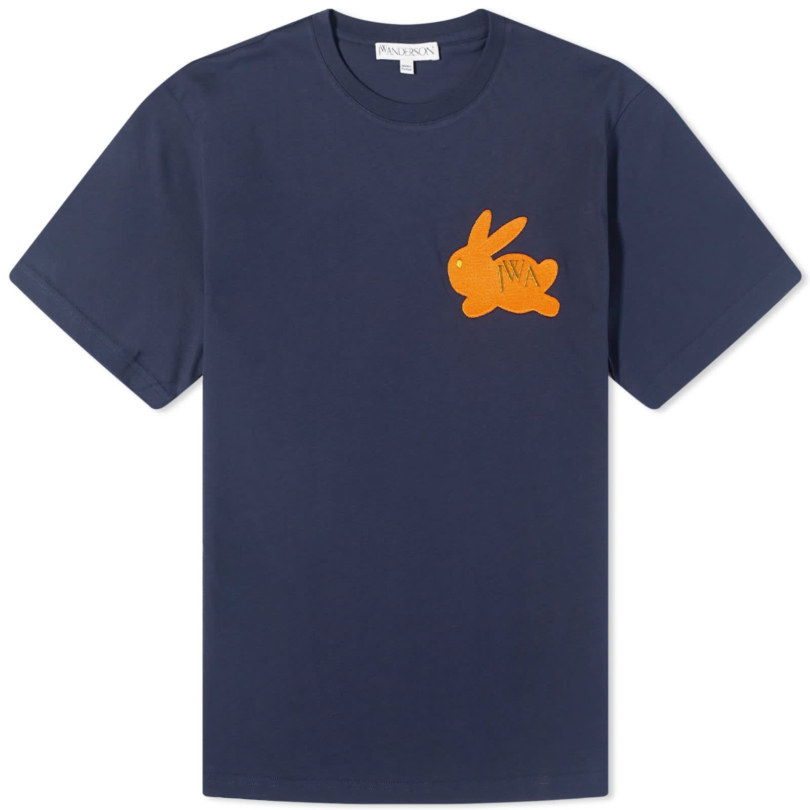JW Anderson Embroidered Bunny T-Shirt Navy | END. (GB)