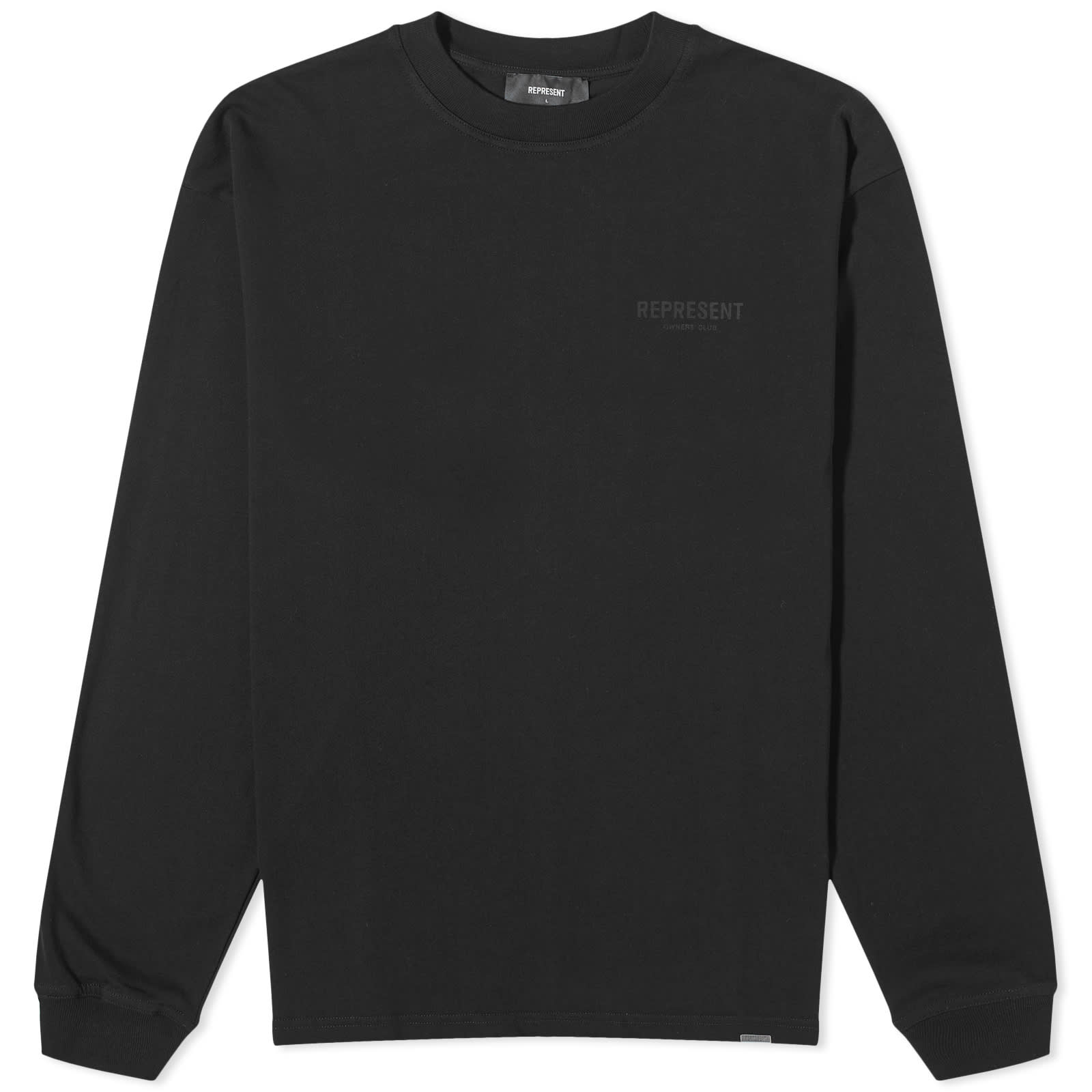 Represent Represent Owners Club Long Sleeve T-Shirt Black Refective | END.