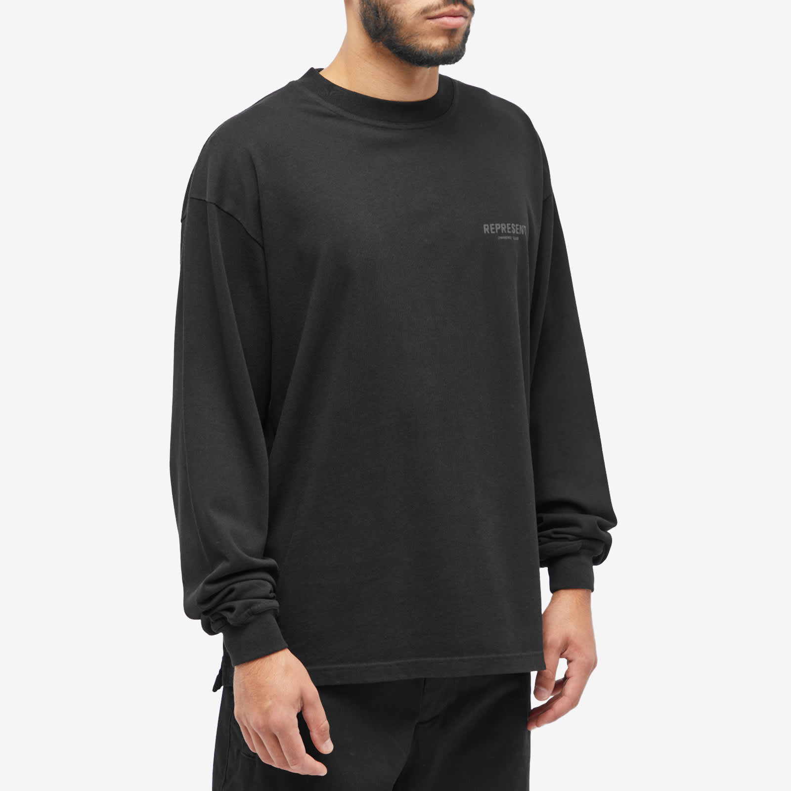 Represent Owners Club Long Sleeve T-Shirt Black Refective | END. (TW)