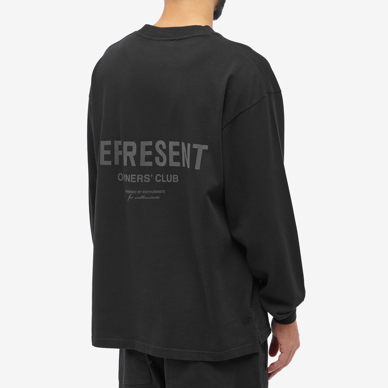 Represent Owners Club Long Sleeve T-Shirt Black Refective | END. (TW)