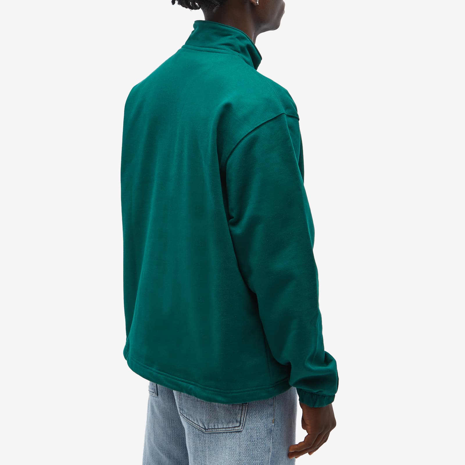 Adidas Premium Essentials Half Zip Top Collegiate Green | END. (US)