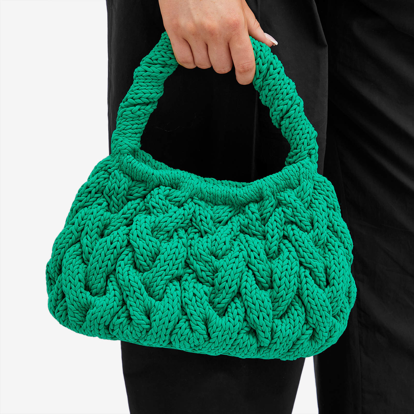 JW Anderson Cable Knit Bag Green | END. (HK)