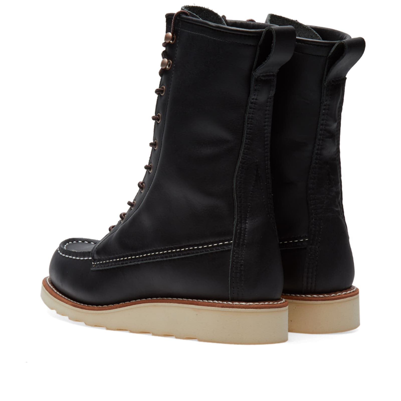 Red Wing Women's 3424 Winter 8" Moc Toe Boot Black Boundary Leather ...