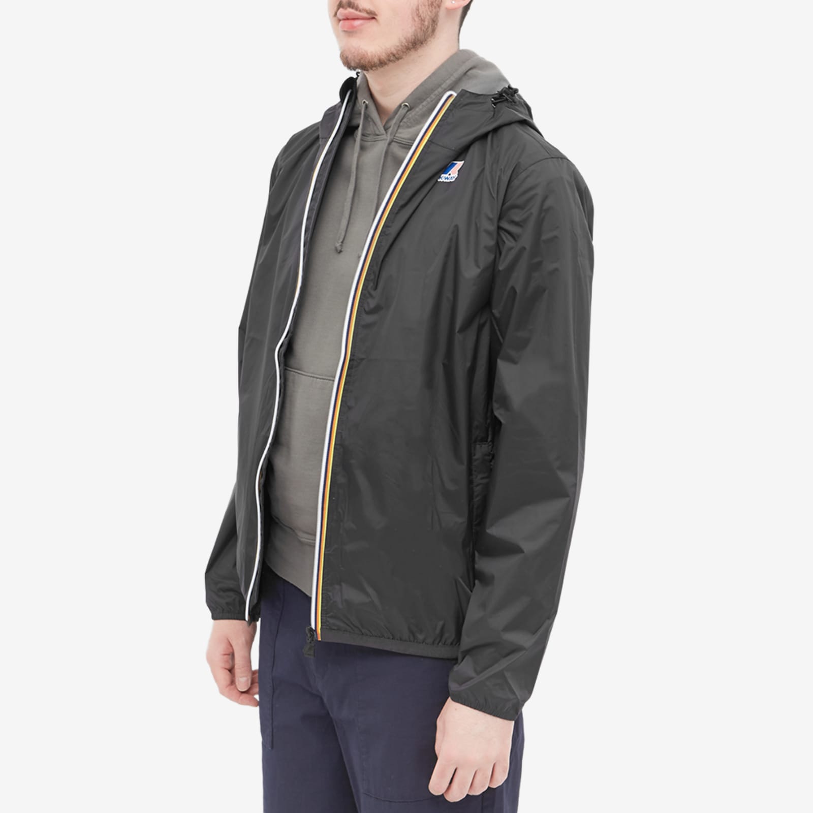 K-Way Le Vrai 3.0 Claude Packable Zip Jacket Black - Unico | END. (US)