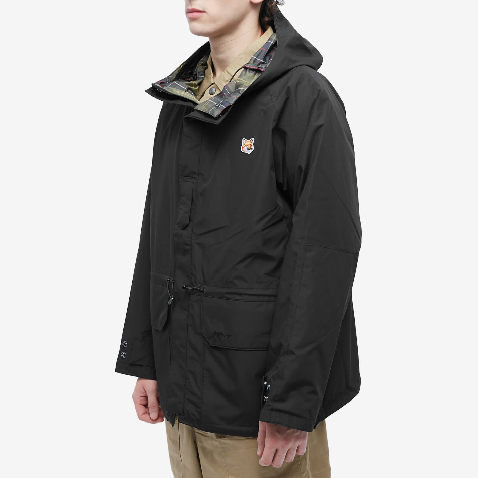 Barbour x Maison Kitsuné Reversible Military Jacket Black | END. (GB)